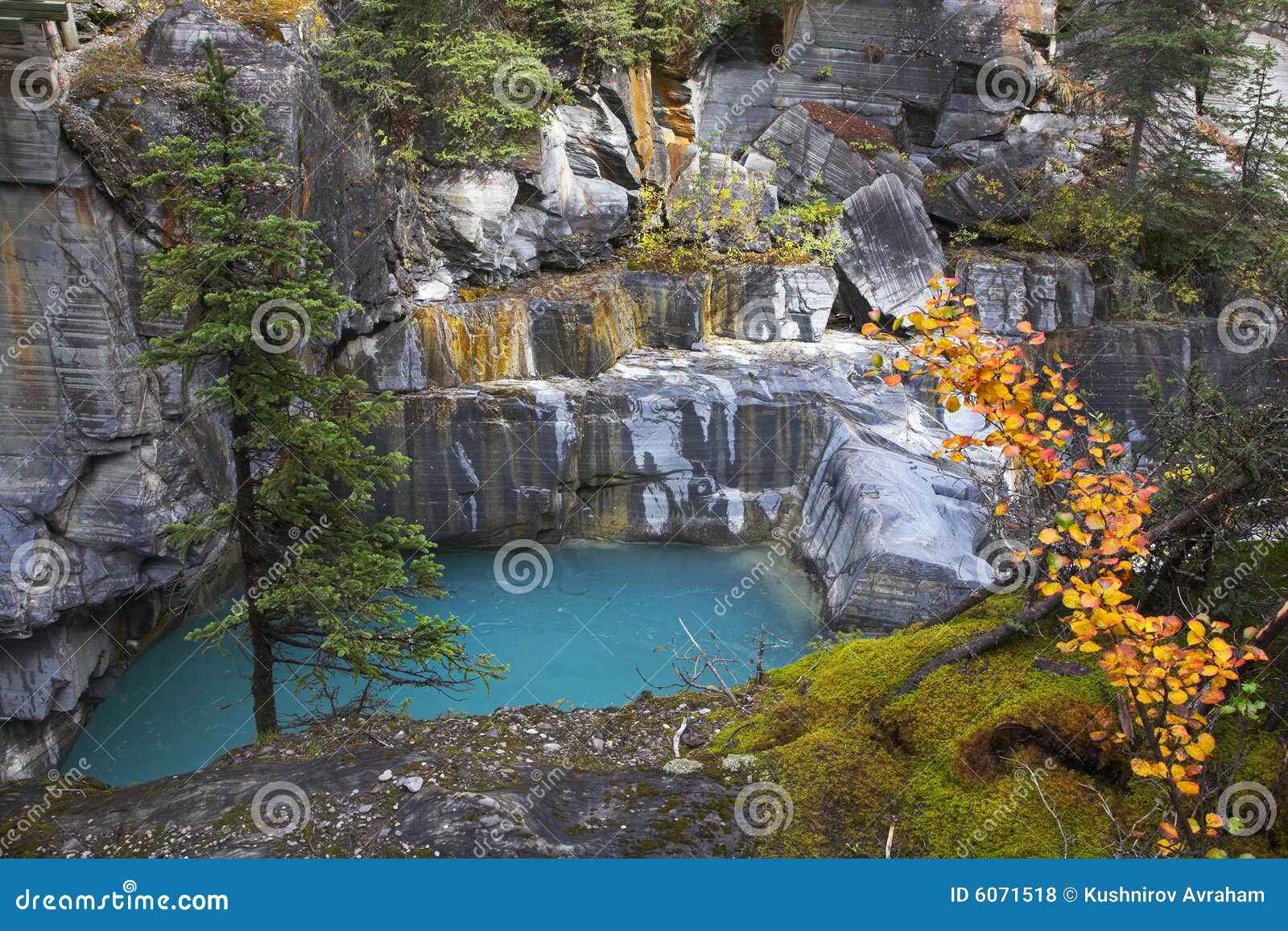 Cold pond stock photo. Image of abstract, rocky, ravine - 6071518