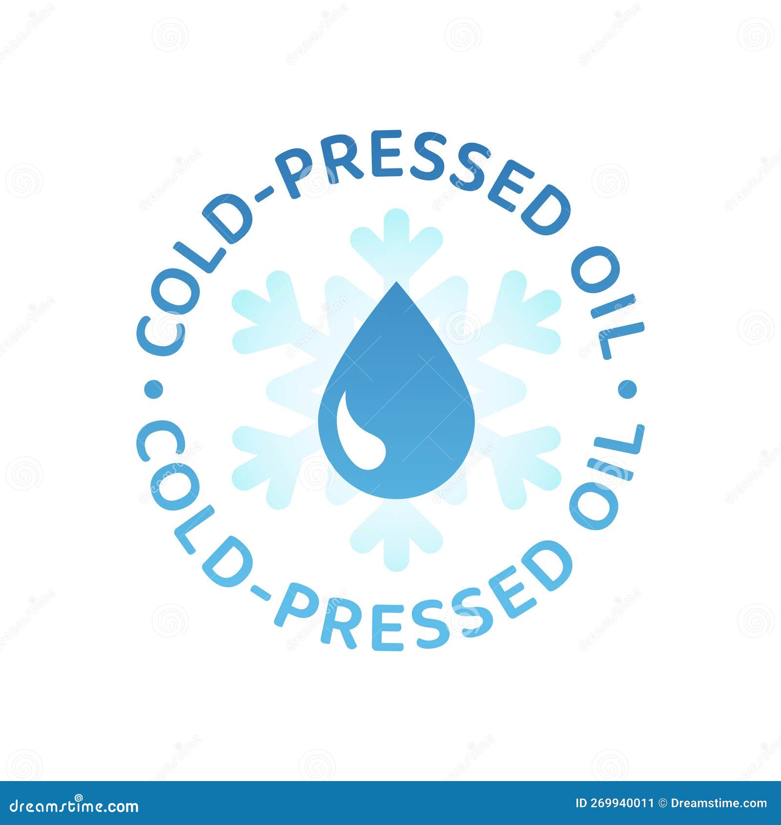 Cold-pressed Oil Vector Label Stock Vector - Illustration of essential ...