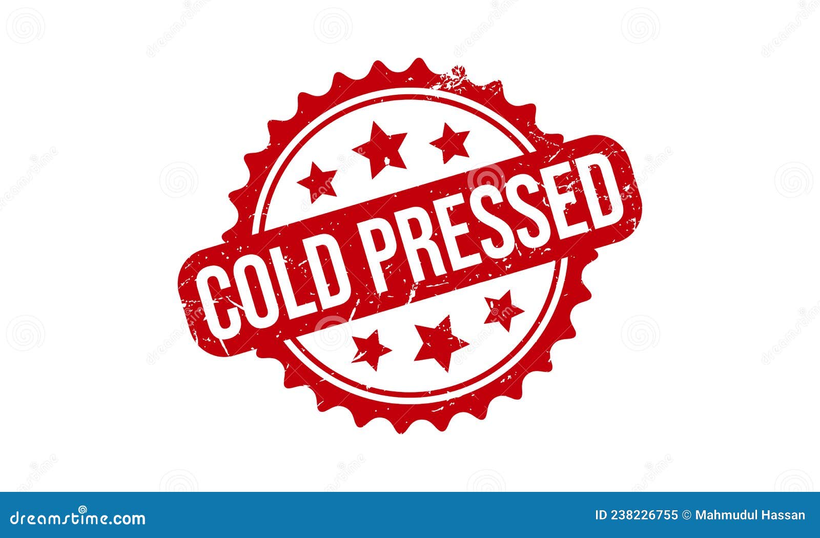 Cold Pressed Rubber Grunge Stamp Seal Vector Illustration Stock Vector ...