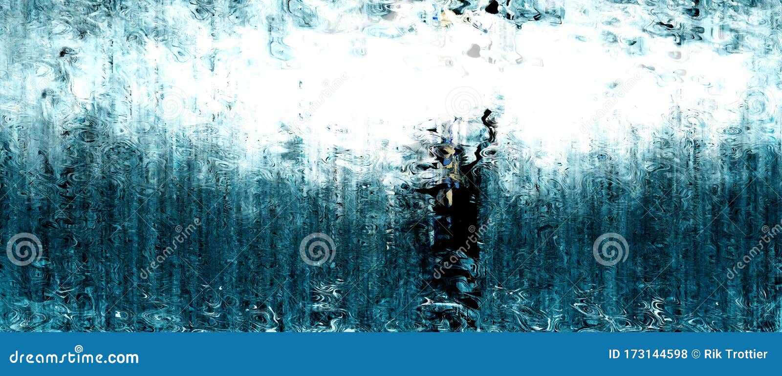 Cold Rain and Ripples in Ice Abstract Stock Illustration - Illustration ...
