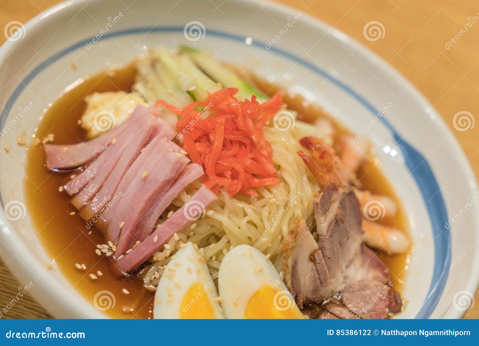 Cold ramen stock photo. Image of asian, vegetable, cooking - 85386122
