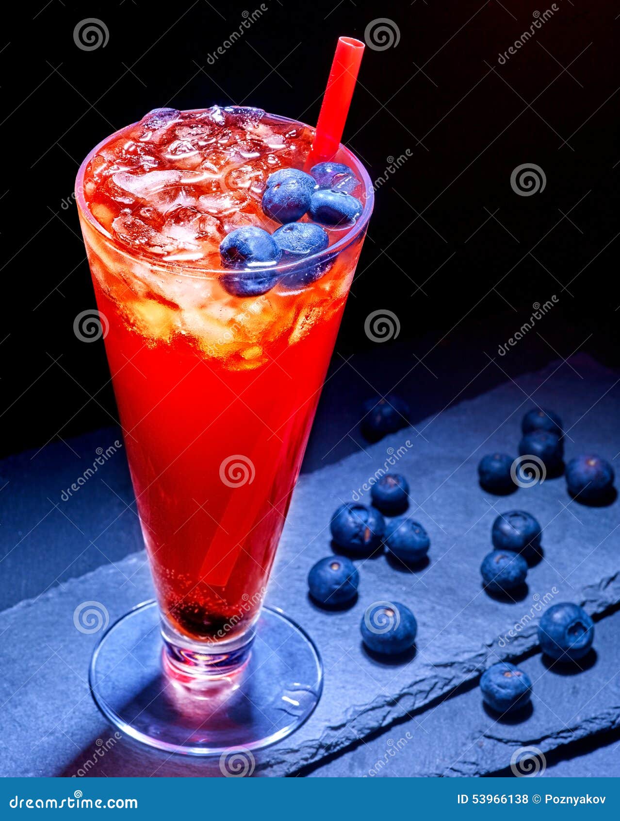 Cold Red Blueberry Drink with Berry 45 Stock Photo - Image of beverage ...