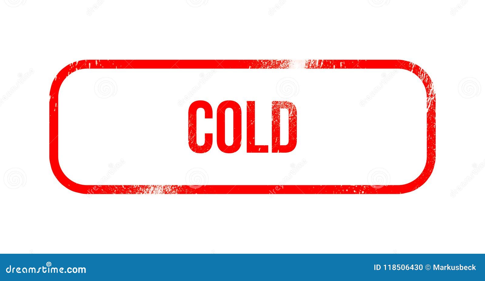 Cold - Red Grunge Rubber, Stamp Stock Illustration - Illustration of ...