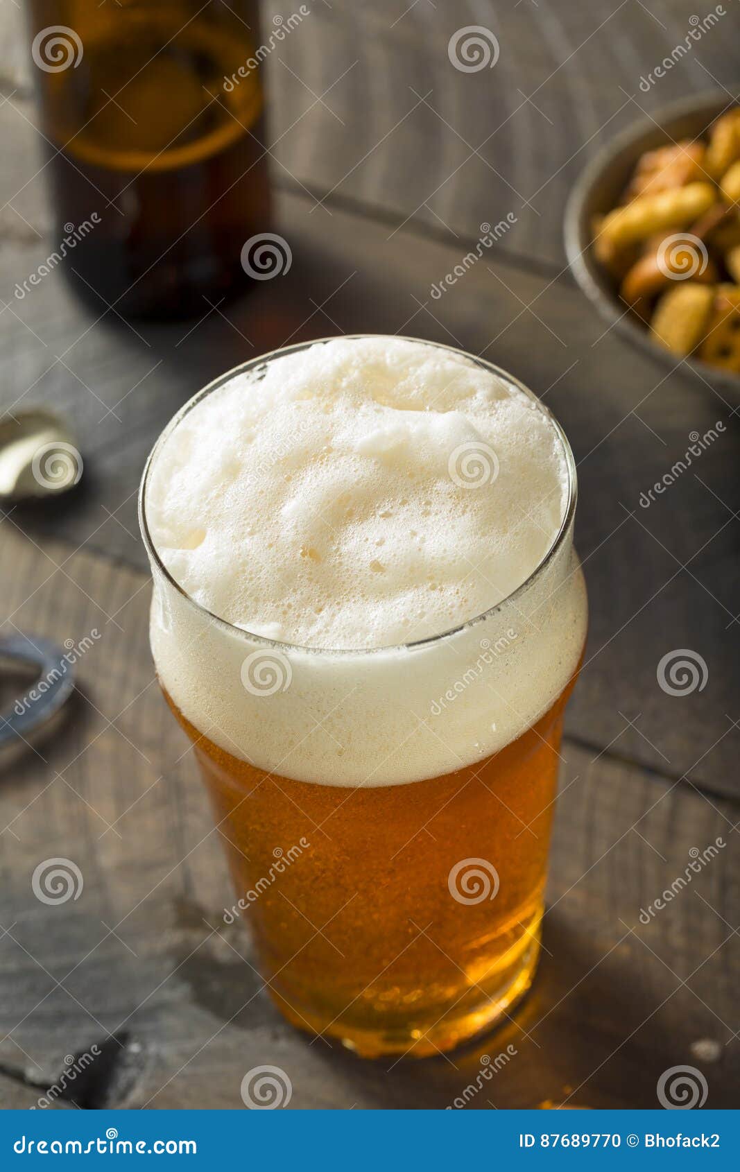 Cold Refreshing American Lager Crafter Beer Stock Photo - Image of beer ...