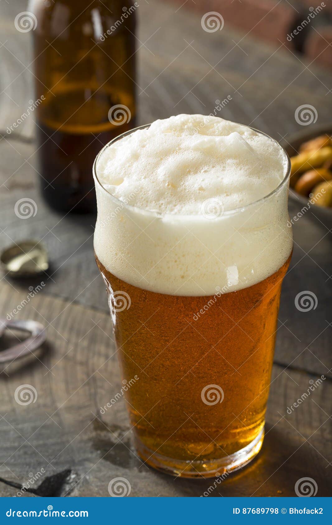 Cold Refreshing American Lager Crafter Beer Stock Photo - Image of beer ...