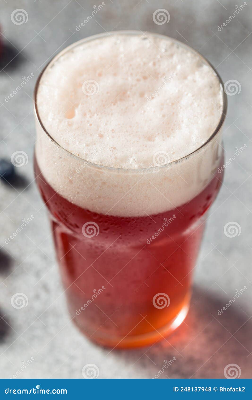 Cold Refreshing Berry Beer Shandy Stock Photo - Image of brewery, sweet ...