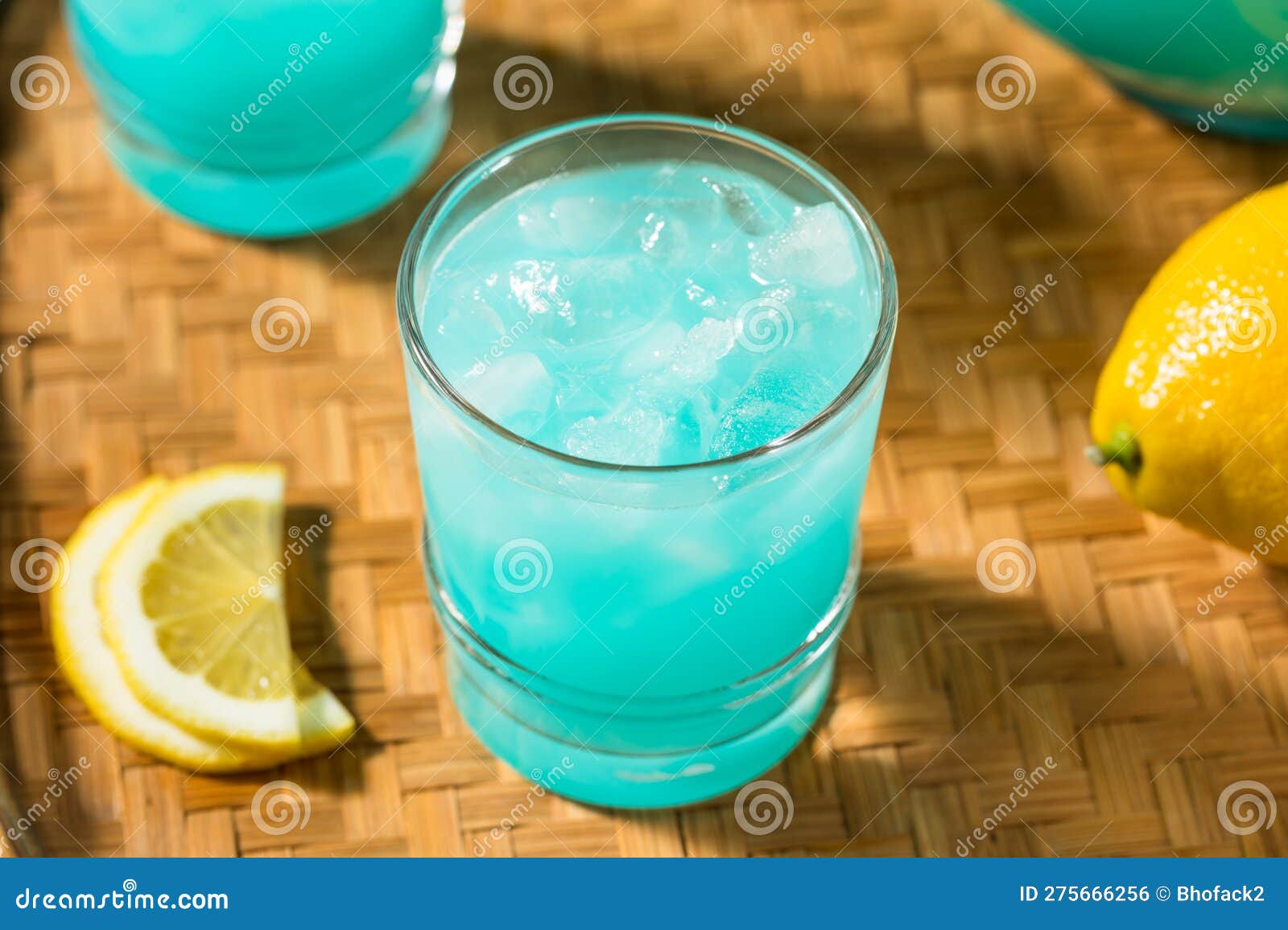 Cold Refreshing Blue Fruit Punch Cocktail Stock Photo - Image of fruit ...