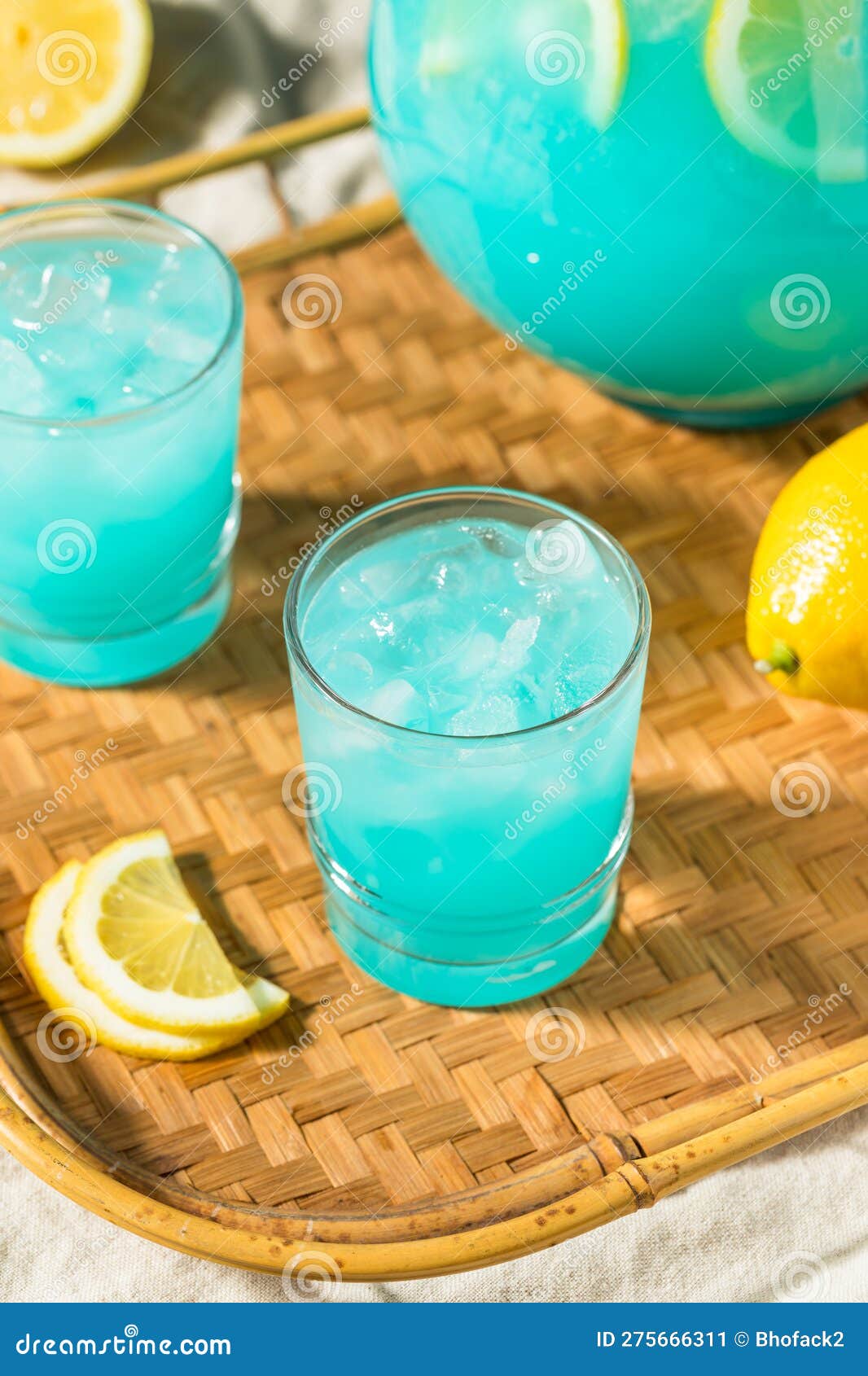 Cold Refreshing Blue Fruit Punch Cocktail Stock Image - Image of cold ...