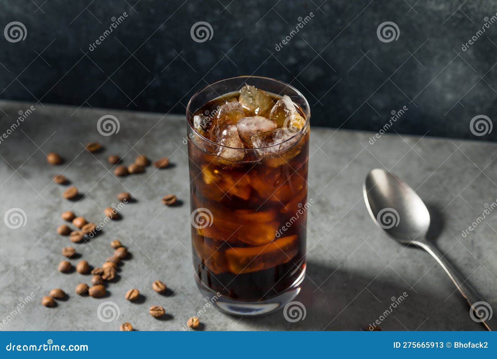 Cold Refreshing Iced Cold Brew Coffee Stock Image - Image of morning ...