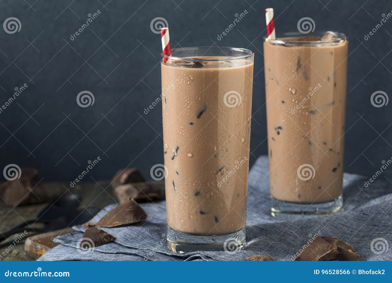 Cold Refreshing Iced Hot Chocolate Milk Stock Photo - Image of dairy ...