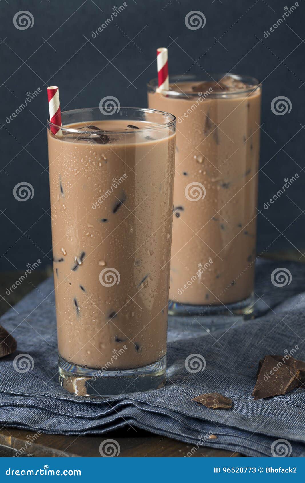 Cold Refreshing Iced Hot Chocolate Milk Stock Image - Image of cocoa ...