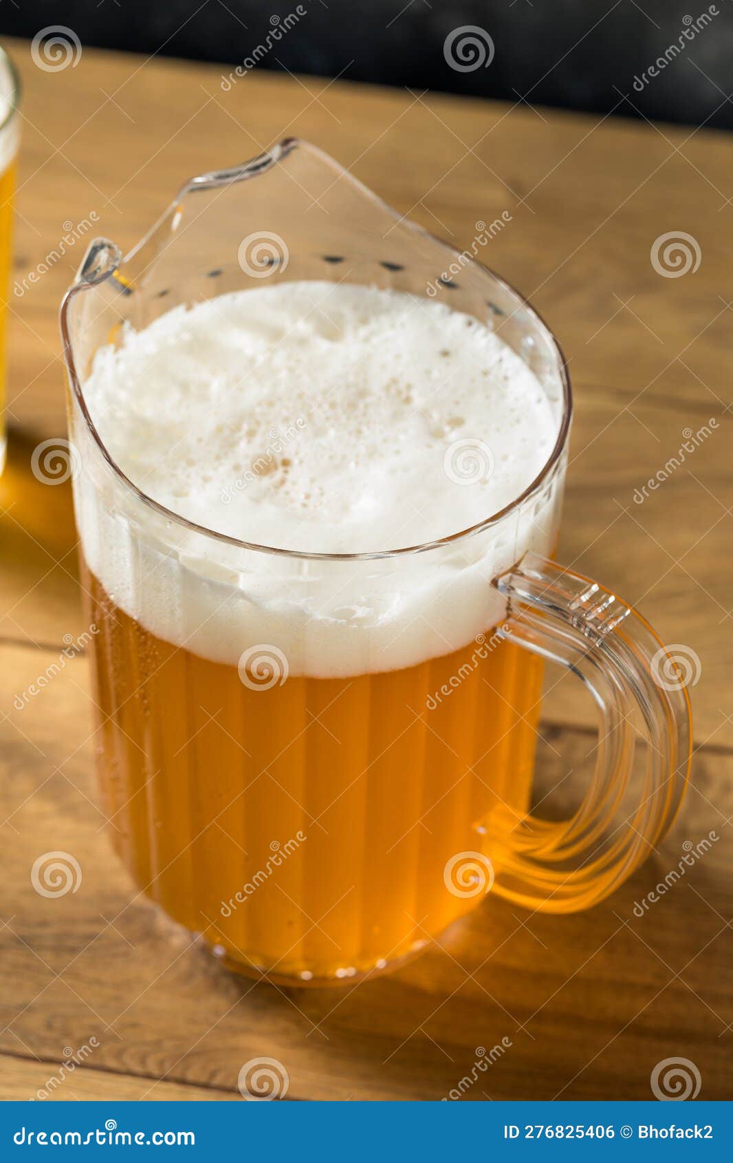 Cold Refreshing Lager Beer in a Pitcher Stock Photo - Image of full ...