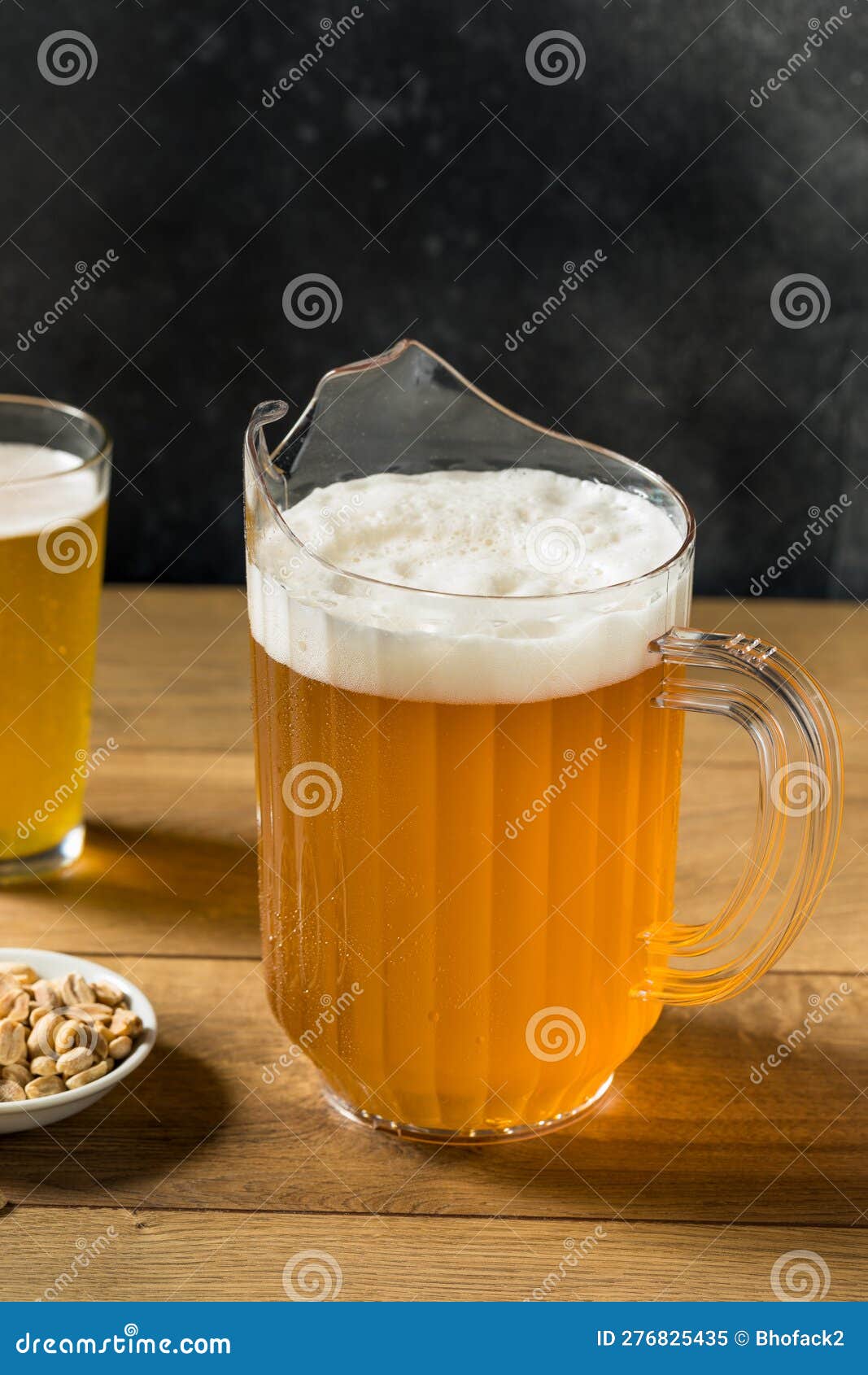 Cold Refreshing Lager Beer in a Pitcher Stock Image - Image of brewery ...