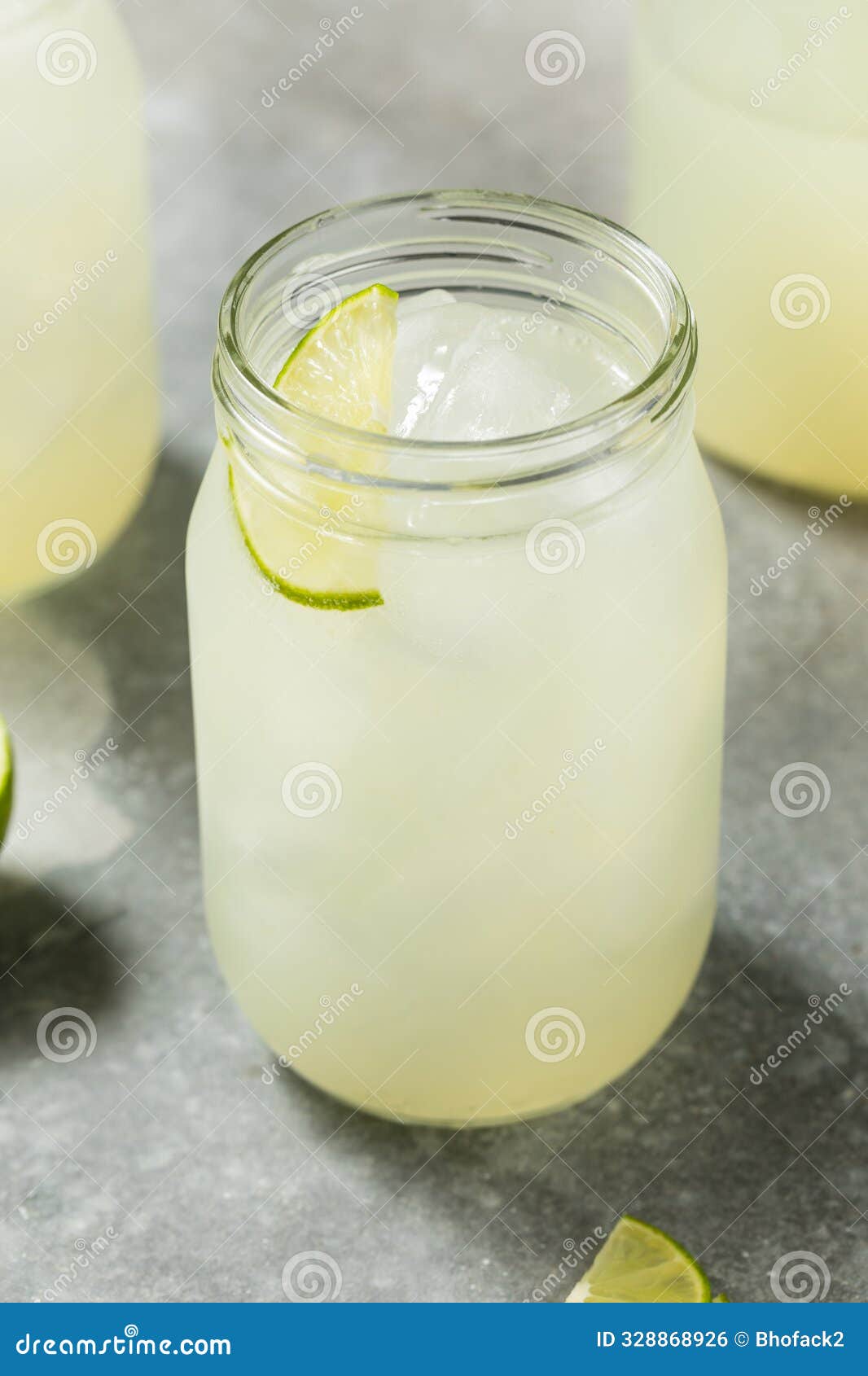 Cold Refreshing Lime Limeade Stock Photo - Image of cold, glass: 328868926