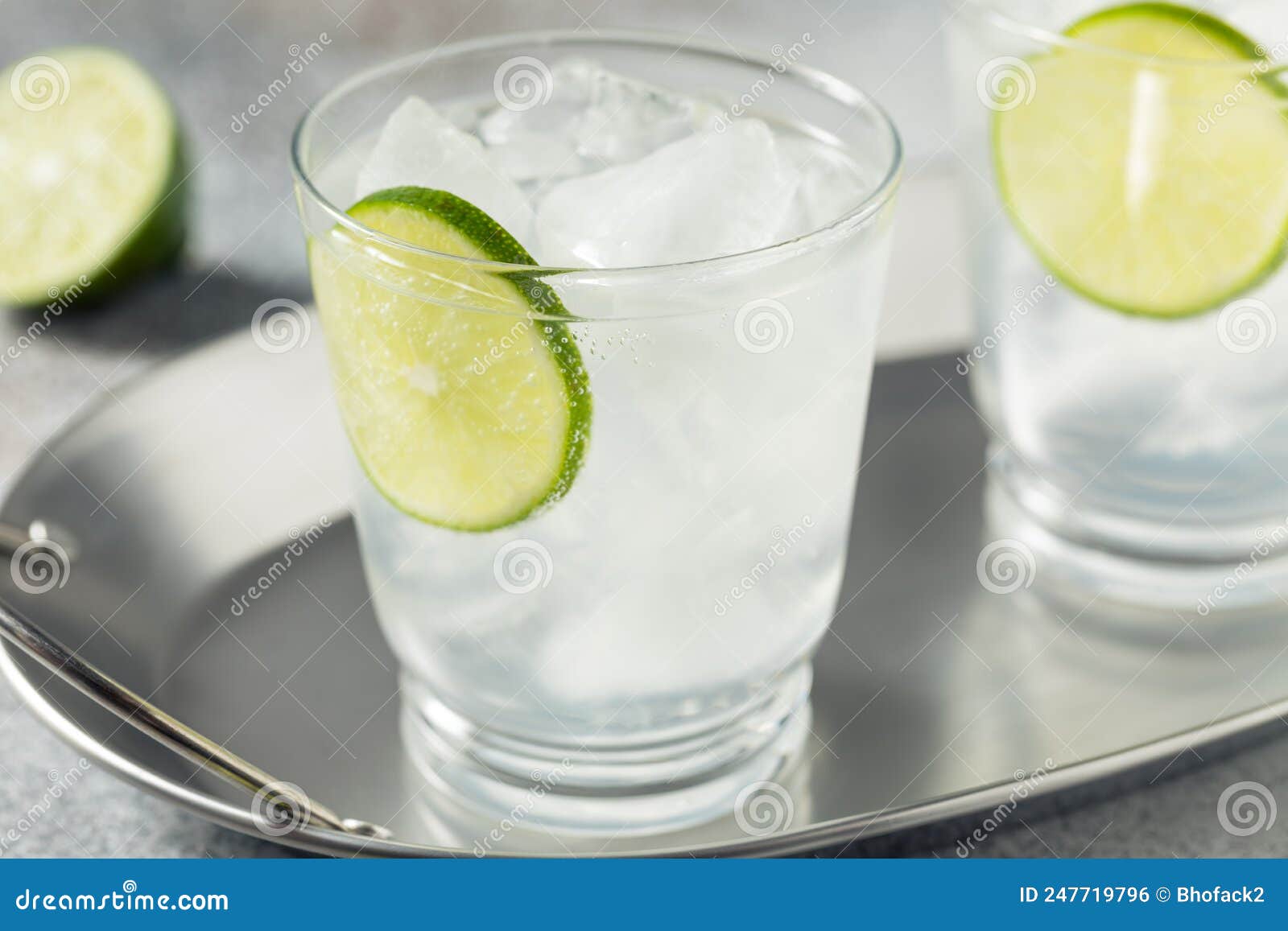 Cold Refreshing Sparkling LIme Water Stock Photo - Image of natural ...