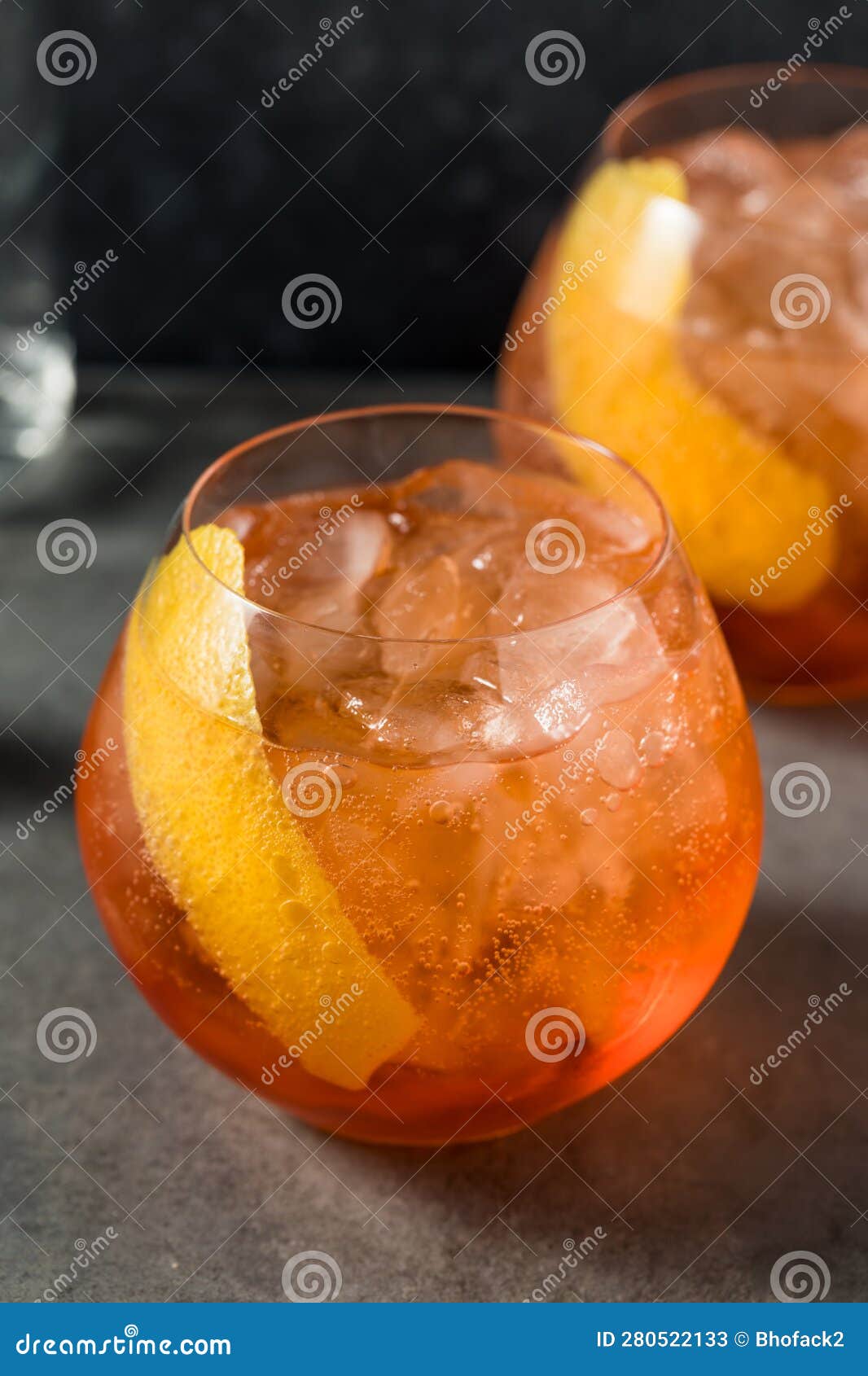 Cold Refreshing Tequila Spritz Cocktail Stock Image - Image of ...