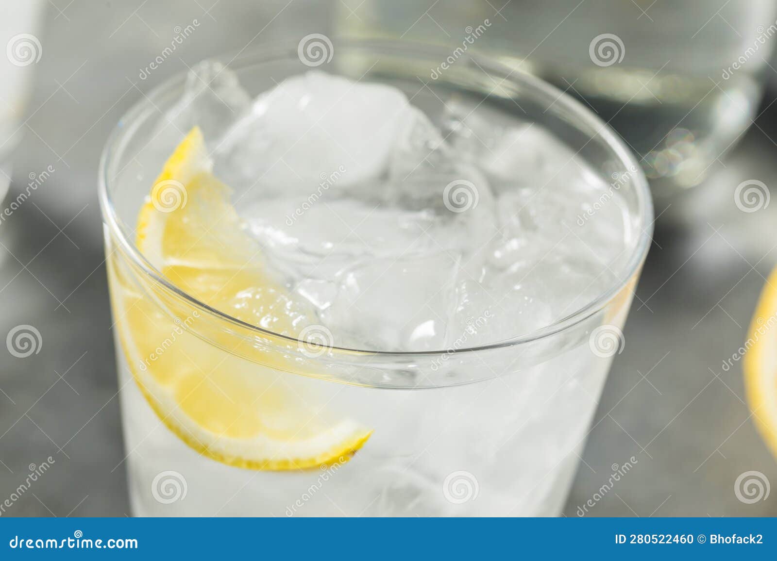 Cold Refreshing Water with Lemon Stock Photo - Image of food, diet ...