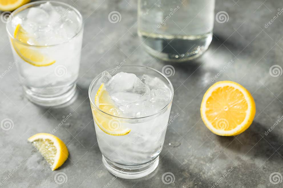 Cold Refreshing Water with Lemon Stock Photo - Image of vitamin, food ...