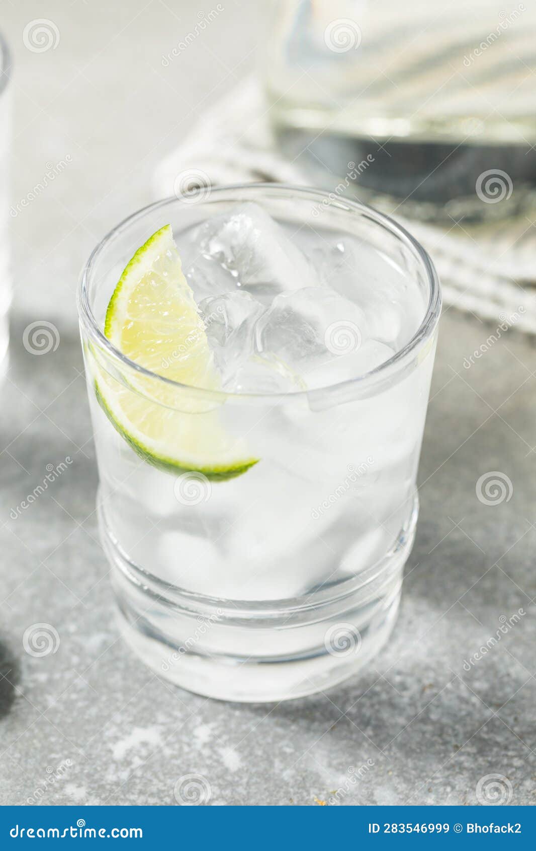 Cold Refreshing Water with Lime Stock Image - Image of tropical ...