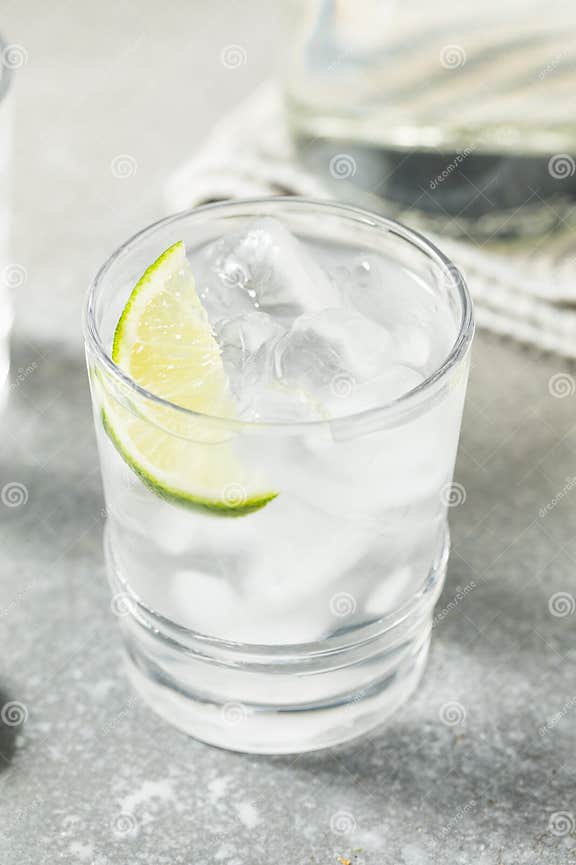 Cold Refreshing Water with Lime Stock Image - Image of tropical ...