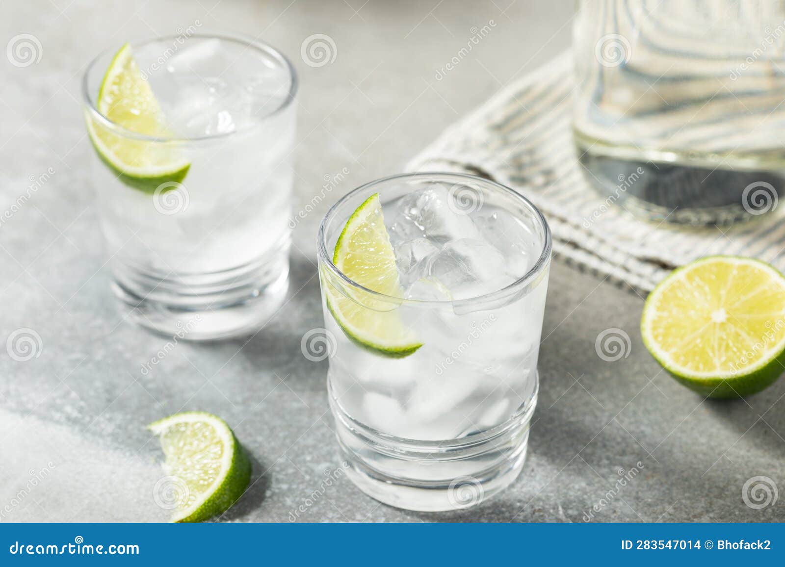Cold Refreshing Water with Lime Stock Photo - Image of tropical, liquid ...