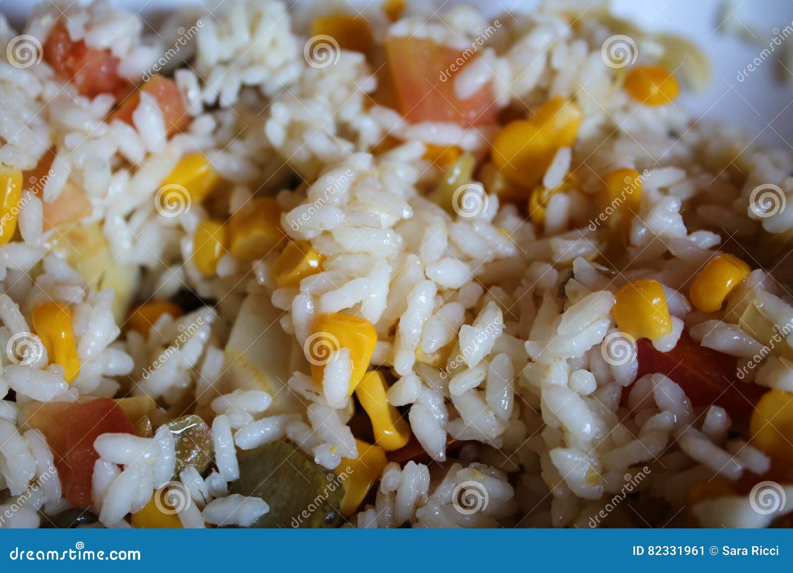 Cold rice stock image. Image of white, mais, cold, yellow - 82331961