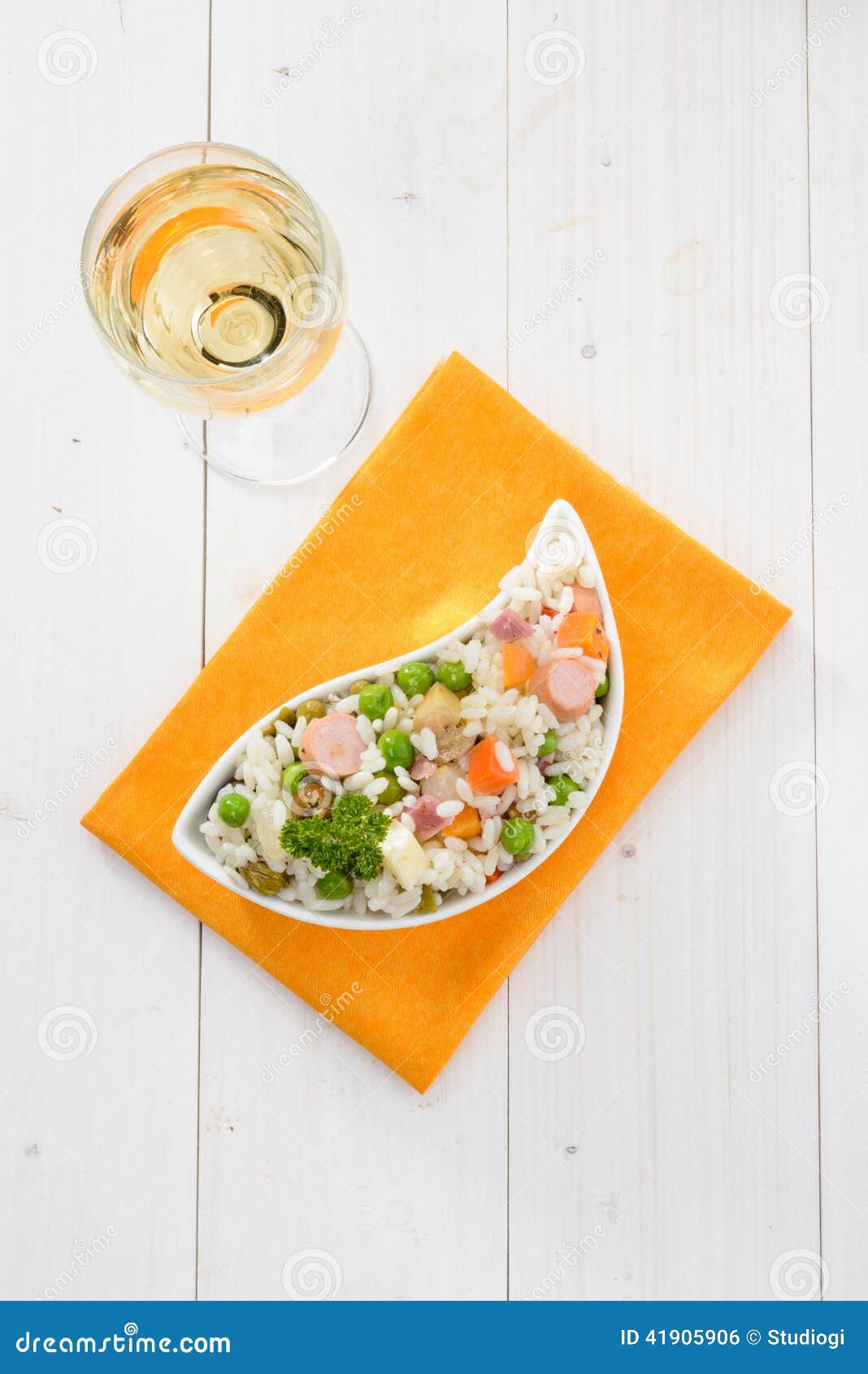Cold rice stock photo. Image of carrot, floor, main, olive - 41905906