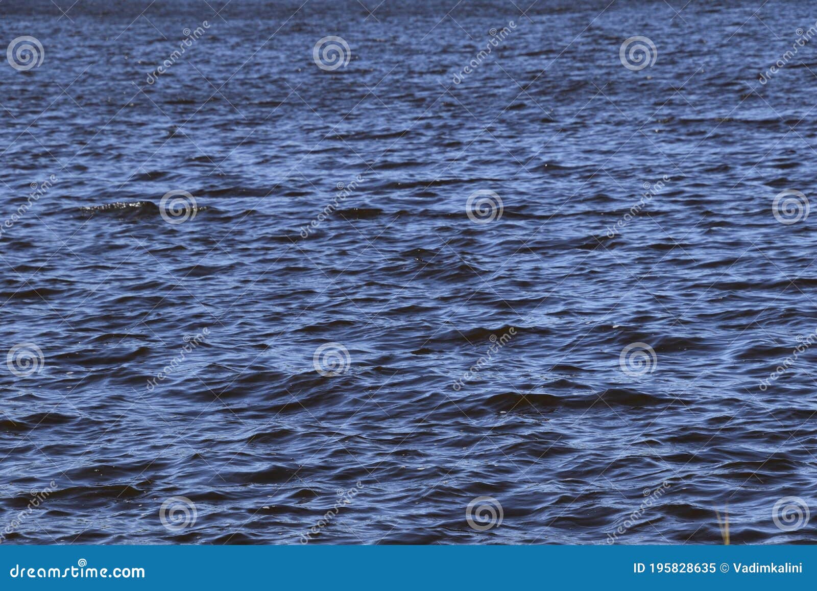 Cold River Water with Soft Waves Up Close. Stock Image - Image of ...