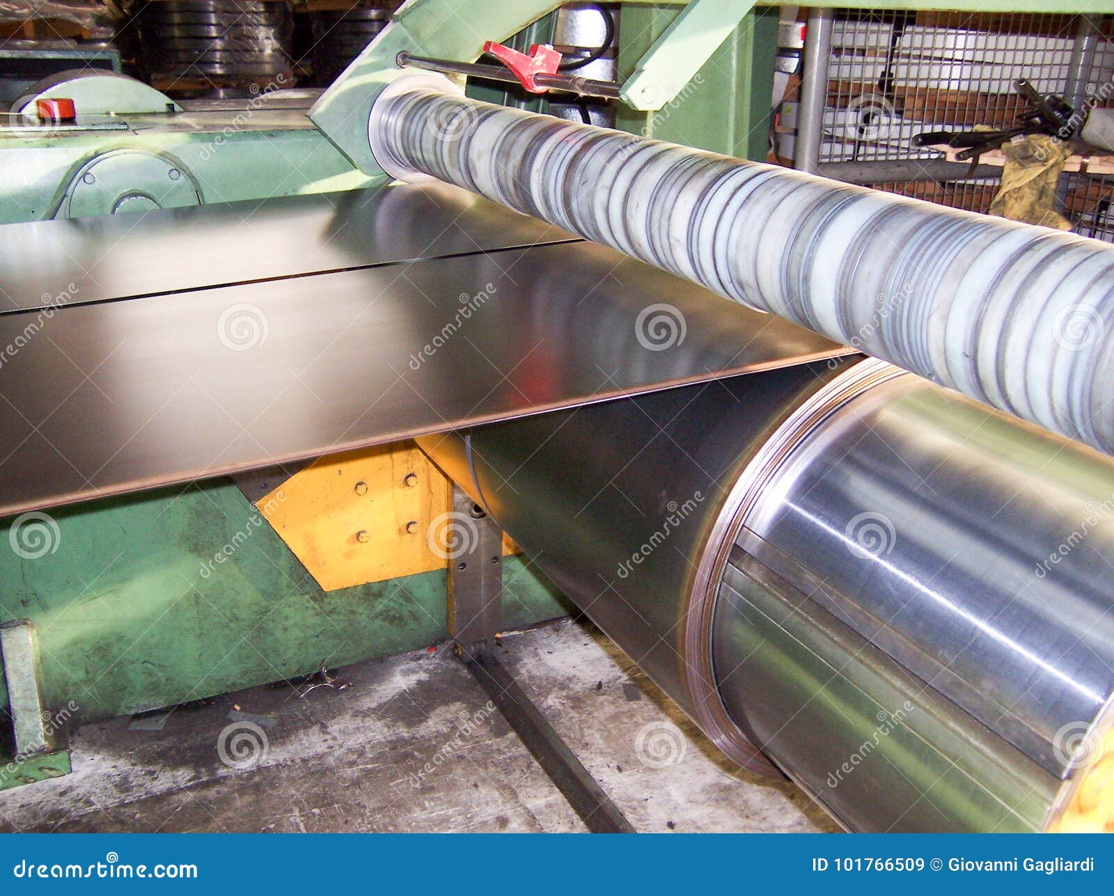 Cold Rolled Steel Coil at Storage Area in Steel Industry Plant Stock ...