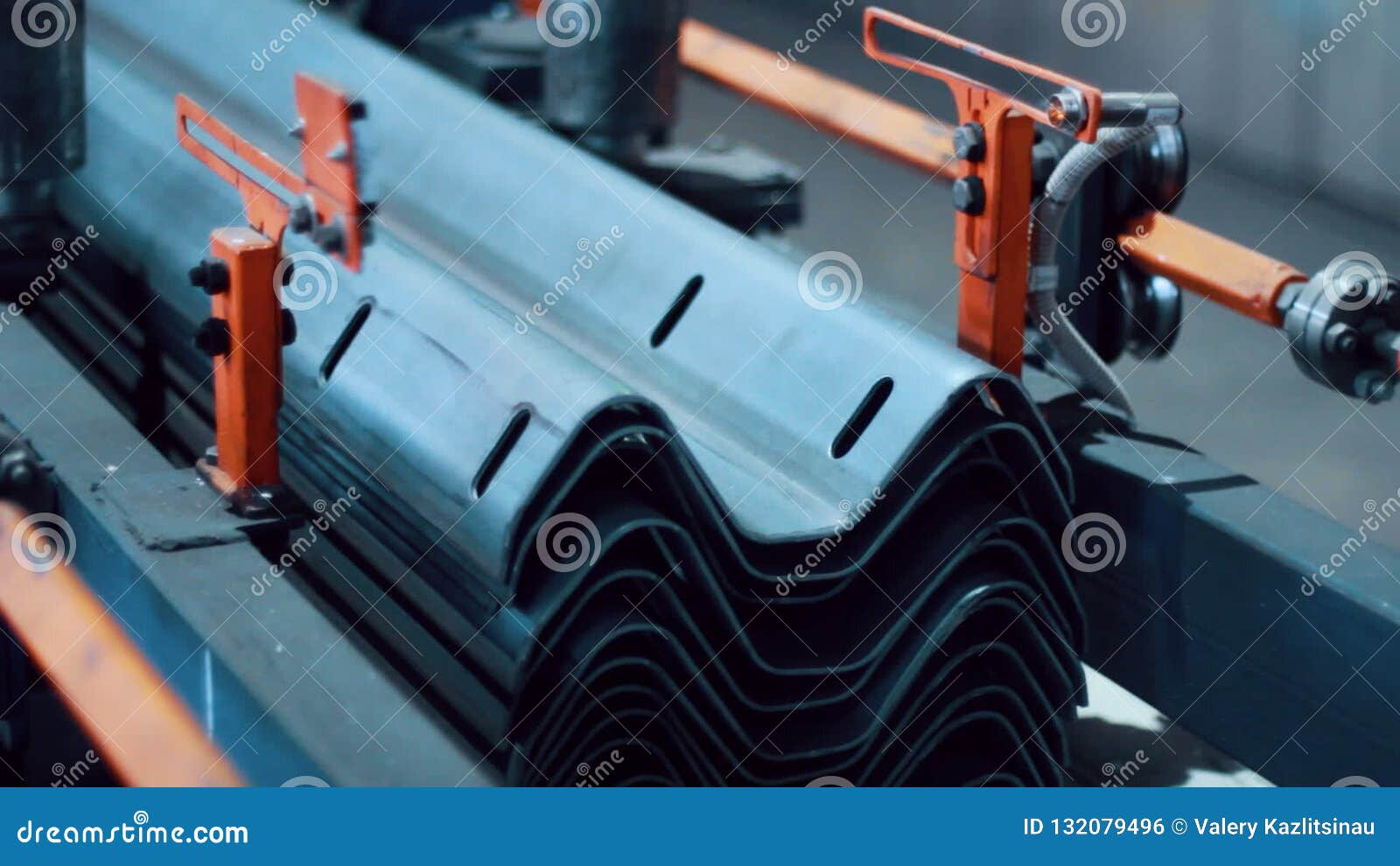 Cold Rolled Steel Production Process. Automatic Bending Machine for ...