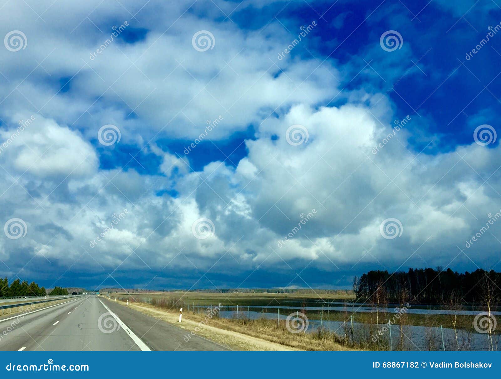 Cold sky. stock photo. Image of march, lithuania, cold - 68867182
