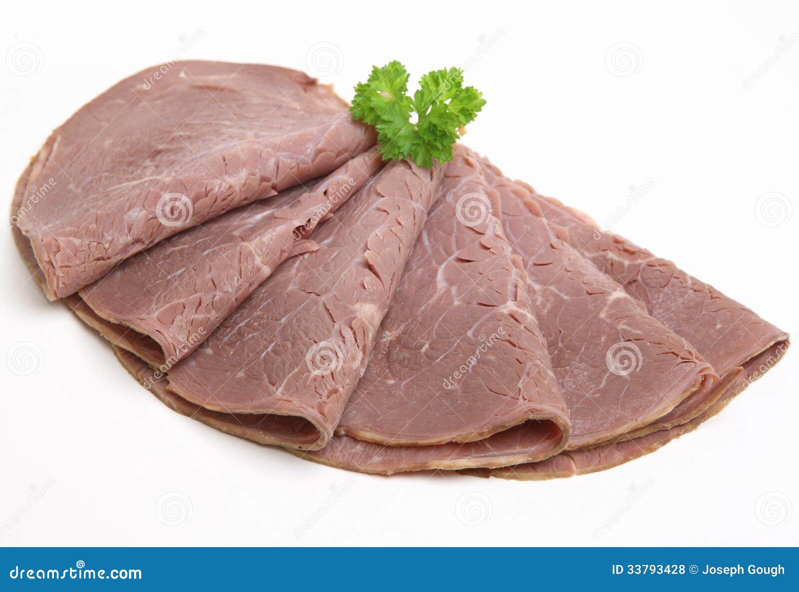 Cold Sliced Roast Beef Meat Isolated Stock Photo - Image of beef ...