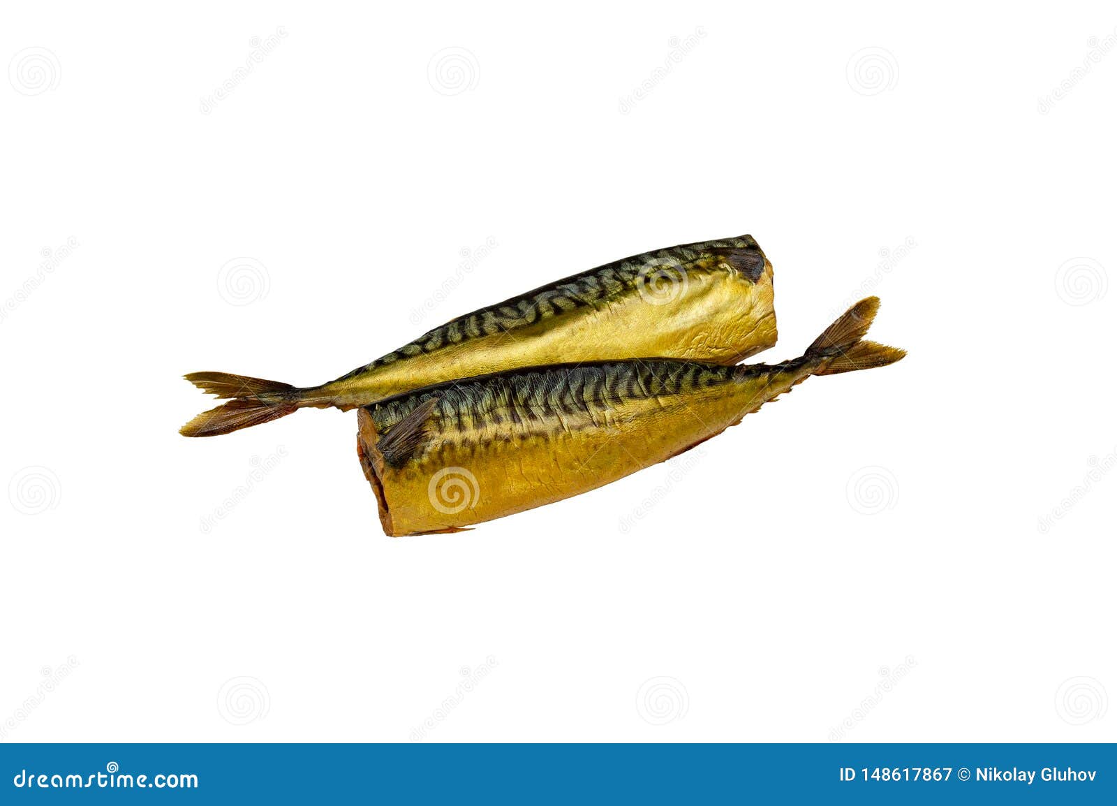 Cold-smoked Mackerel Fish without a Head. Stock Image - Image of ...