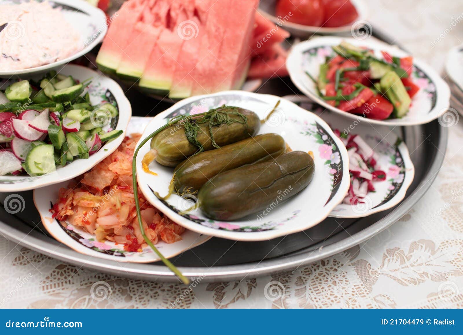 Cold snacks stock image. Image of appetizer, dining, salad - 21704479