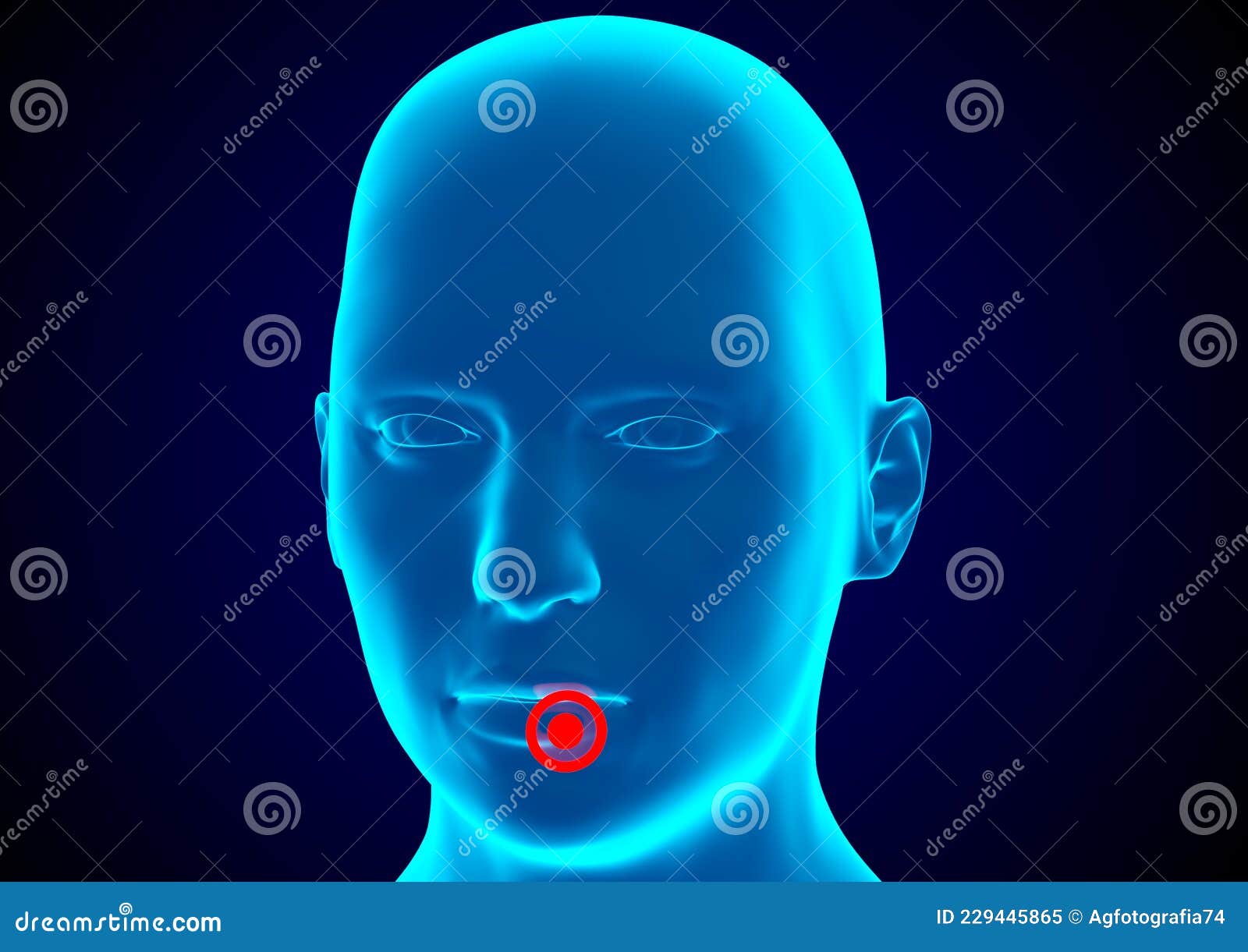 Mouth Sores Cartoon Vector | CartoonDealer.com #30836041