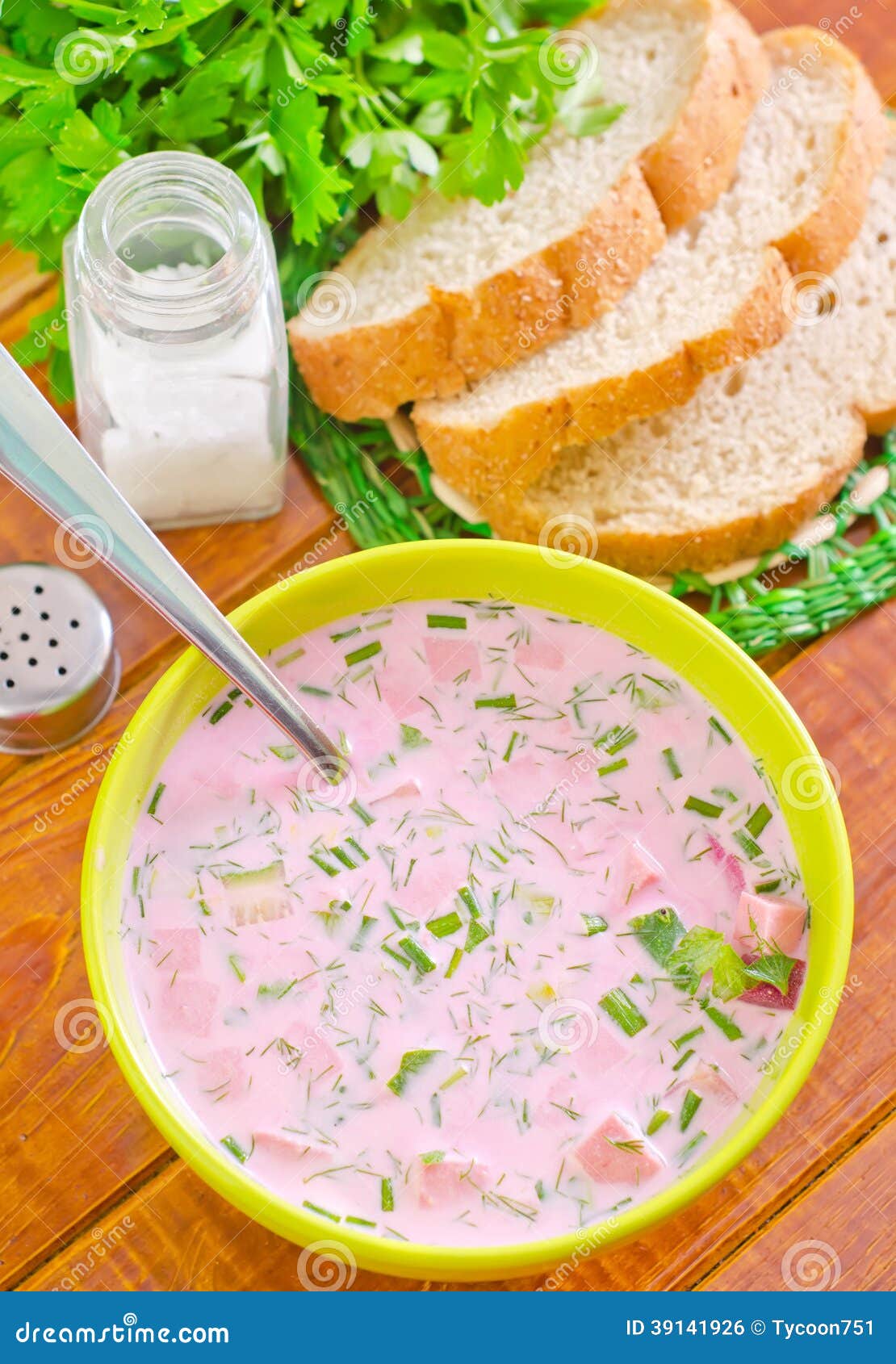 Cold soup stock photo. Image of pink, cream, european - 39141926