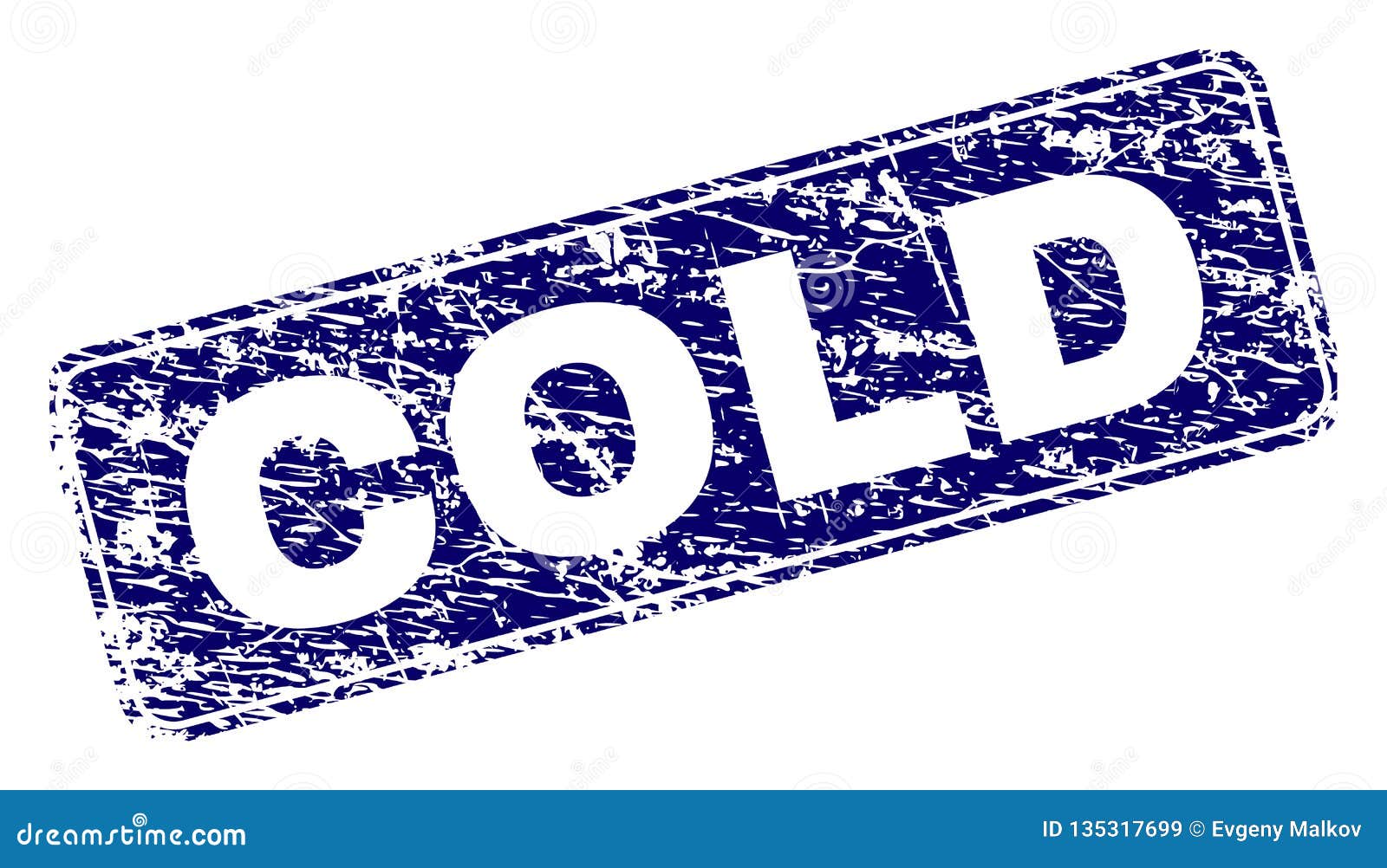 Grunge COLD Framed Rounded Rectangle Stamp Stock Vector - Illustration ...