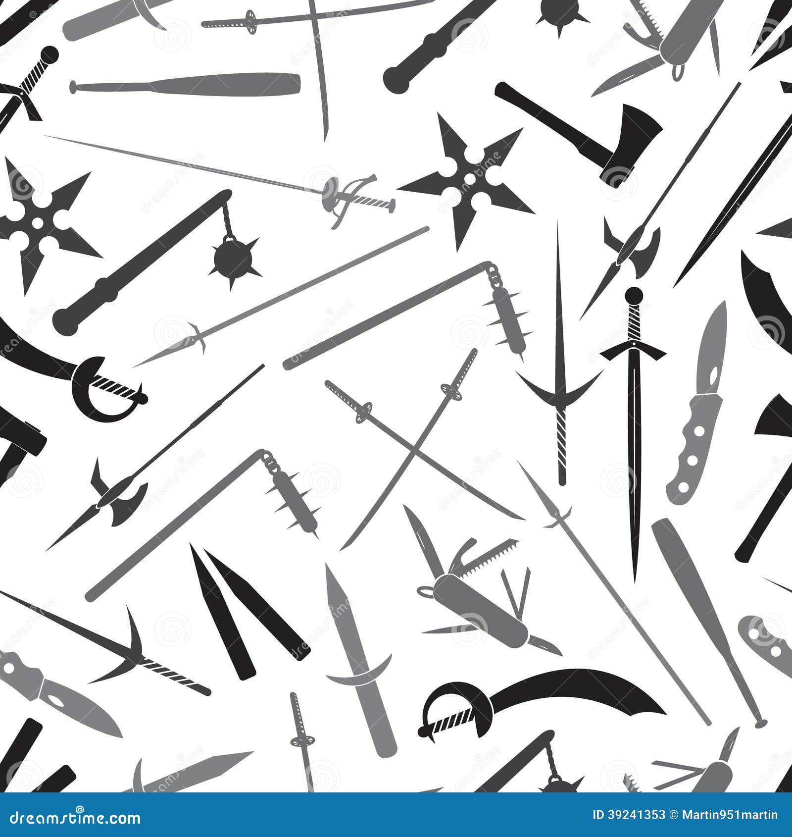 Cold Steel Weapons Pattern Eps10 Stock Vector - Illustration of ...