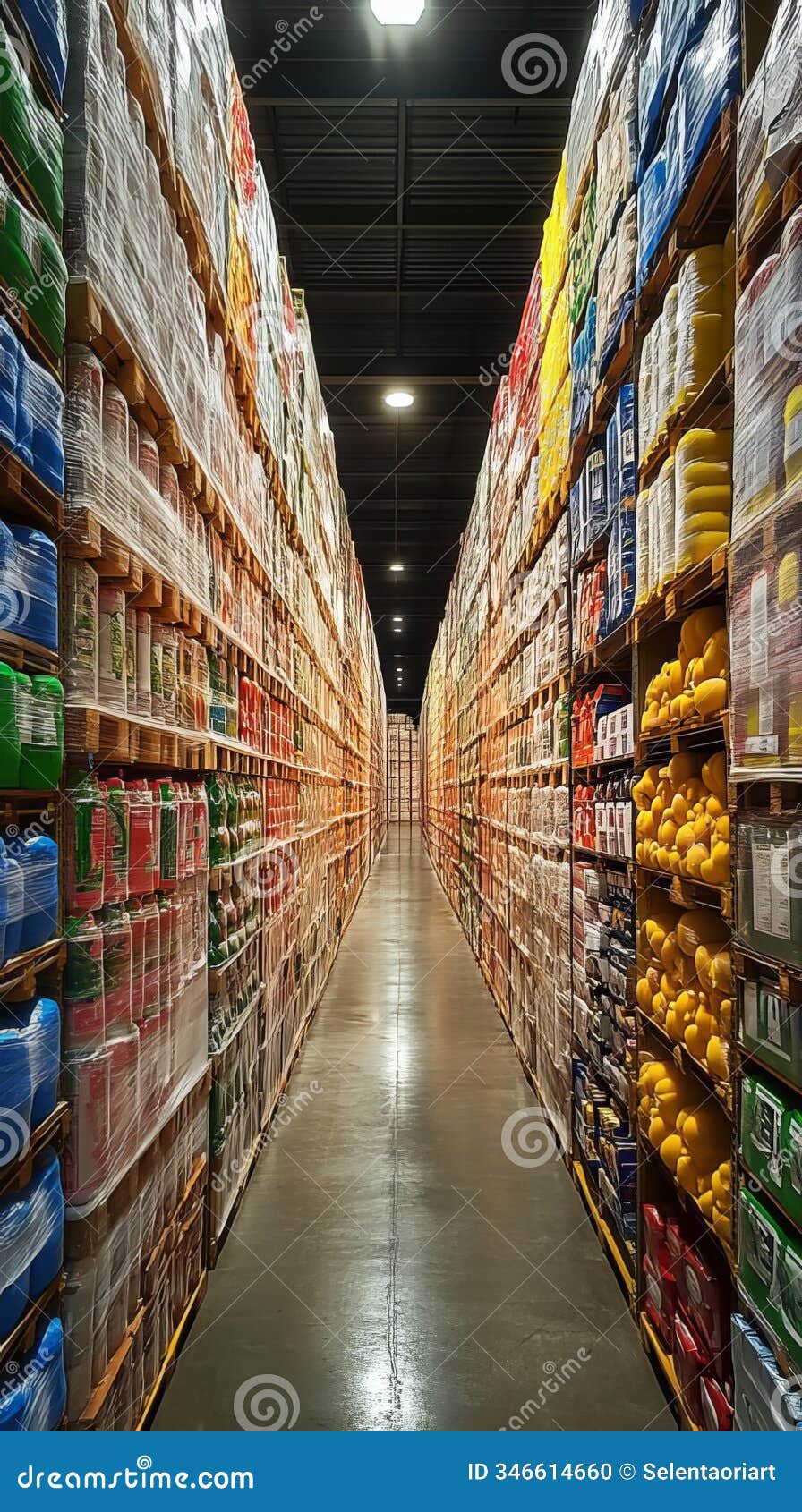 Cold Storage Distribution Hub Stock Illustration - Illustration of ...