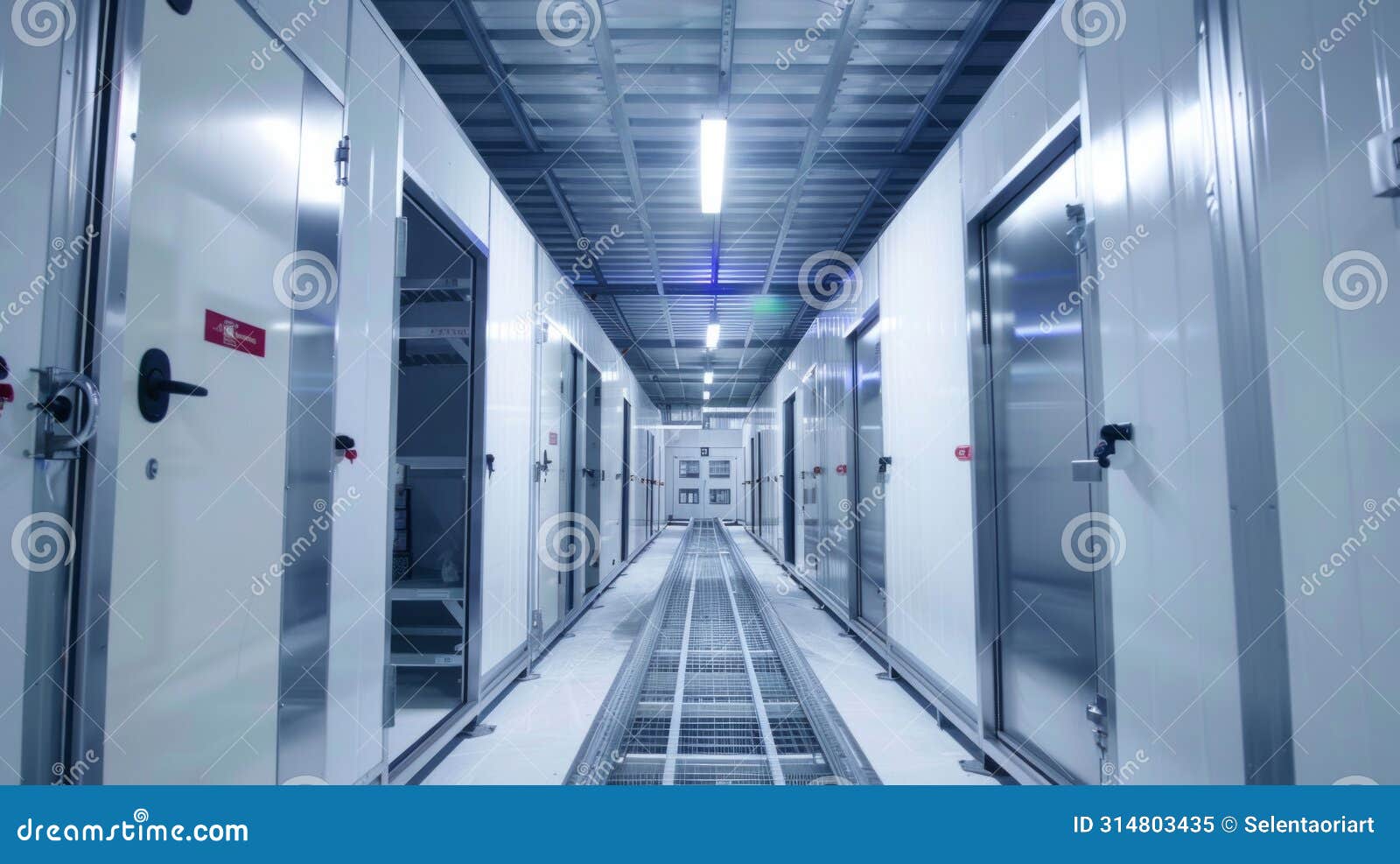 Cold Storage for Pharmaceutical Stock Illustration - Illustration of ...