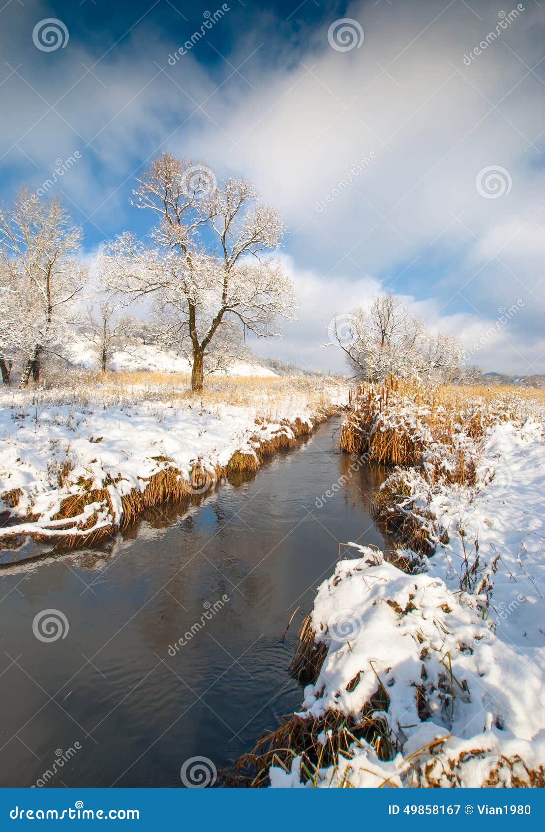 Cold stream stock image. Image of stream, hillside, outdoor - 49858167