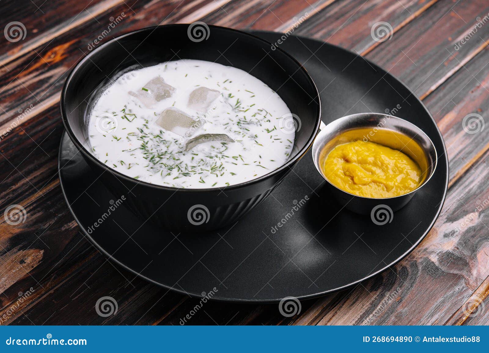 Cold Summer Soup Okroshka with Ice Cubes Stock Photo - Image of cuisine ...