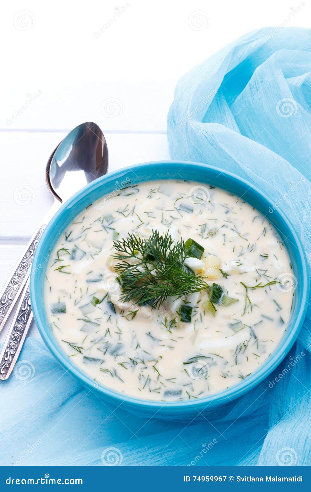 Cold summer soup stock image. Image of delicious, closeup - 74959967