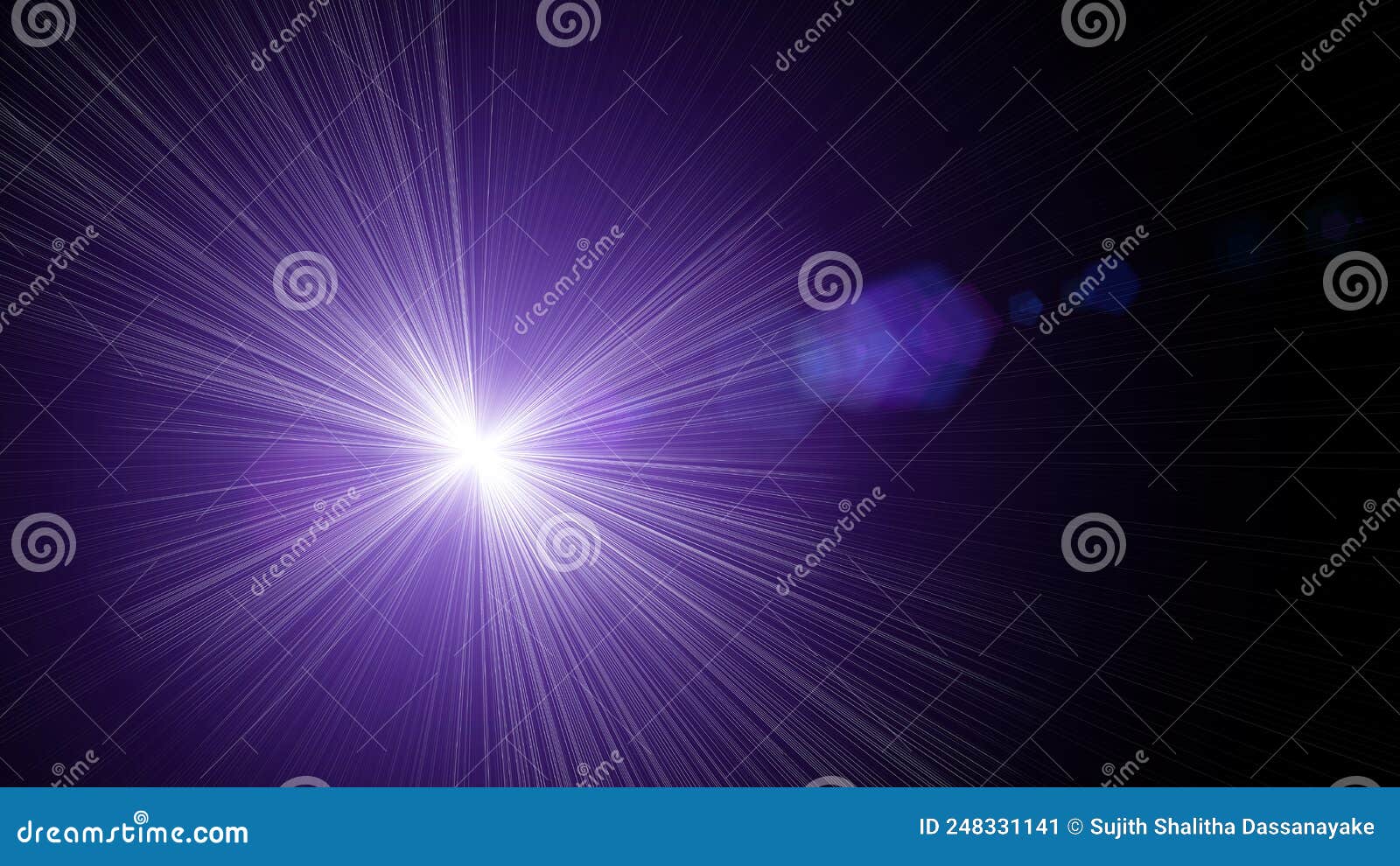 Cold Sun Flare Light Effect Stock Illustration - Illustration of ...
