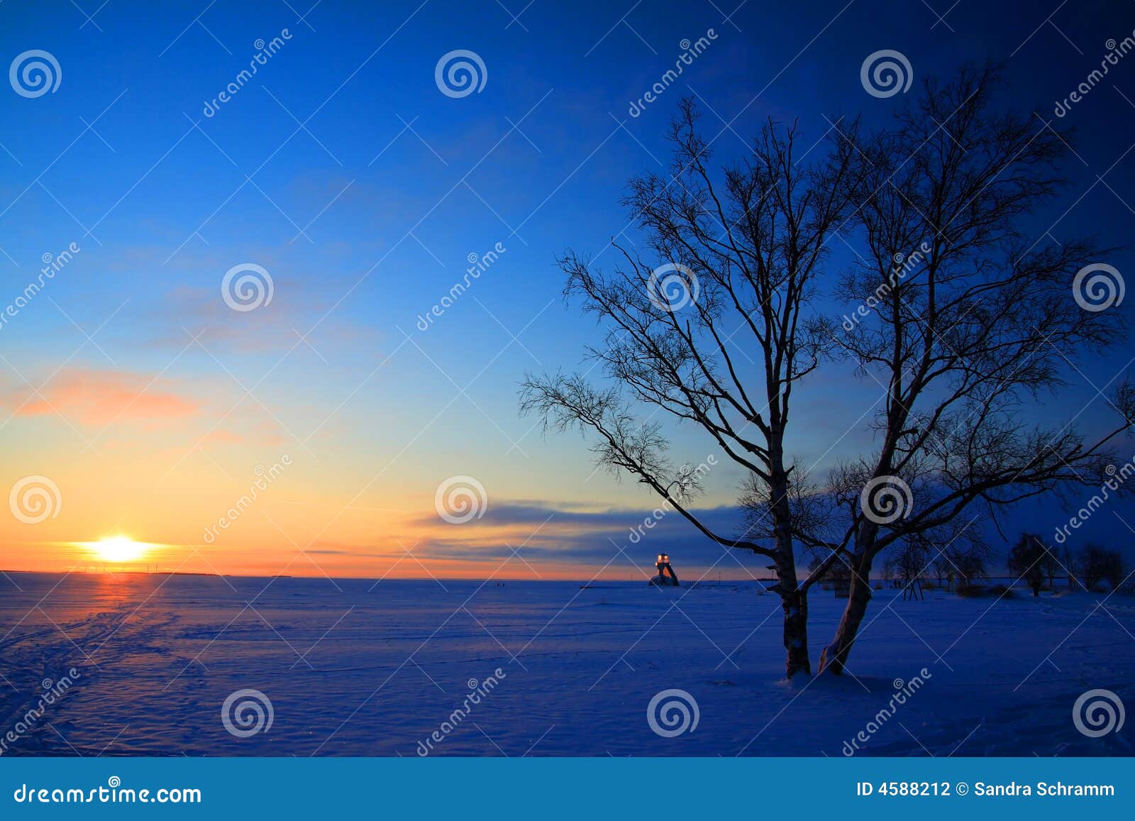 Cold sunset stock photo. Image of scandinavia, arctic - 4588212
