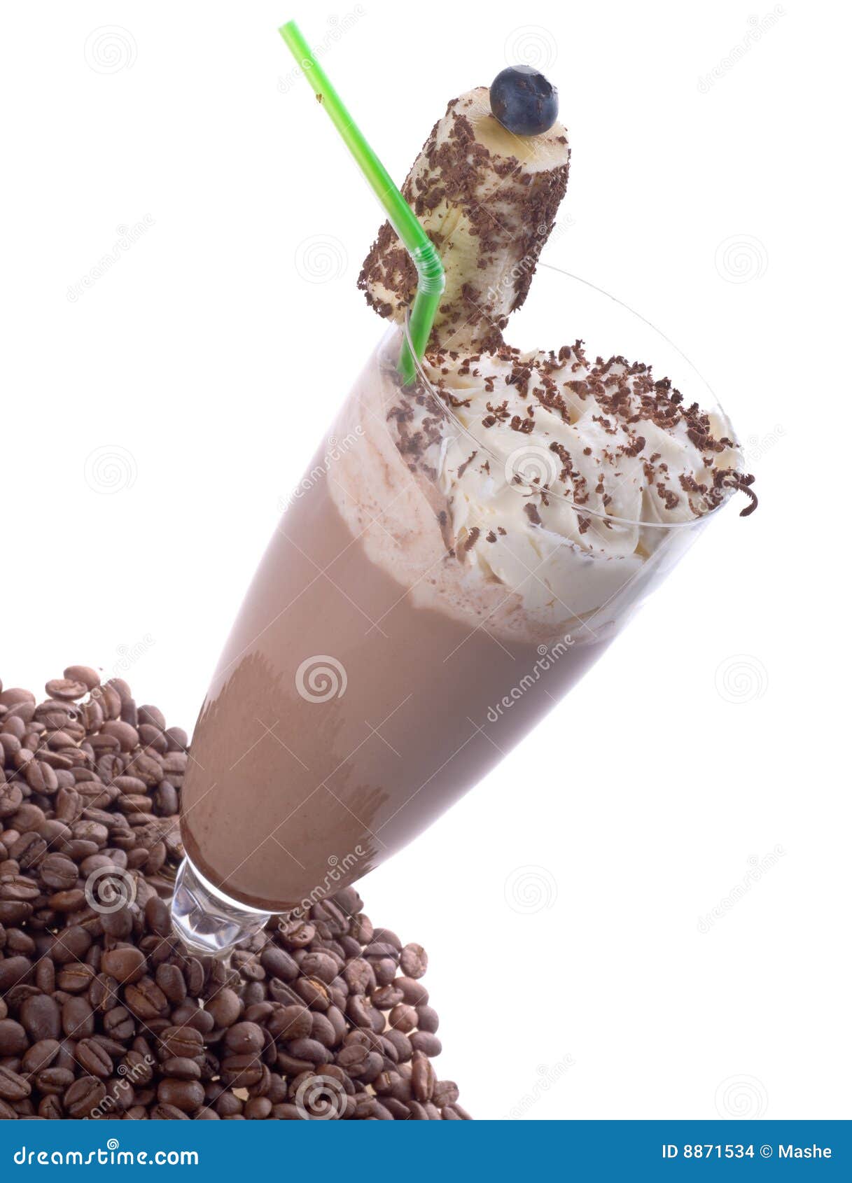 Cold and sweet milkshake stock photo. Image of glass, straw - 8871534