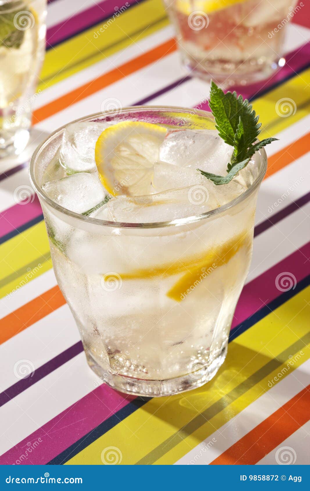 Cold tea stock photo. Image of lemon, fruit, beverage - 9858872