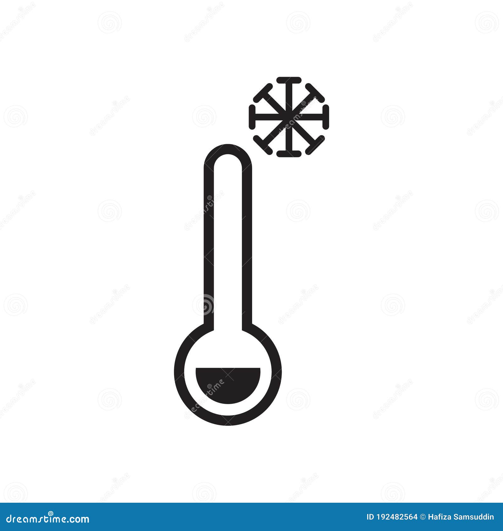 Cold Temperature Concept. Vector Illustration Decorative Design Stock ...