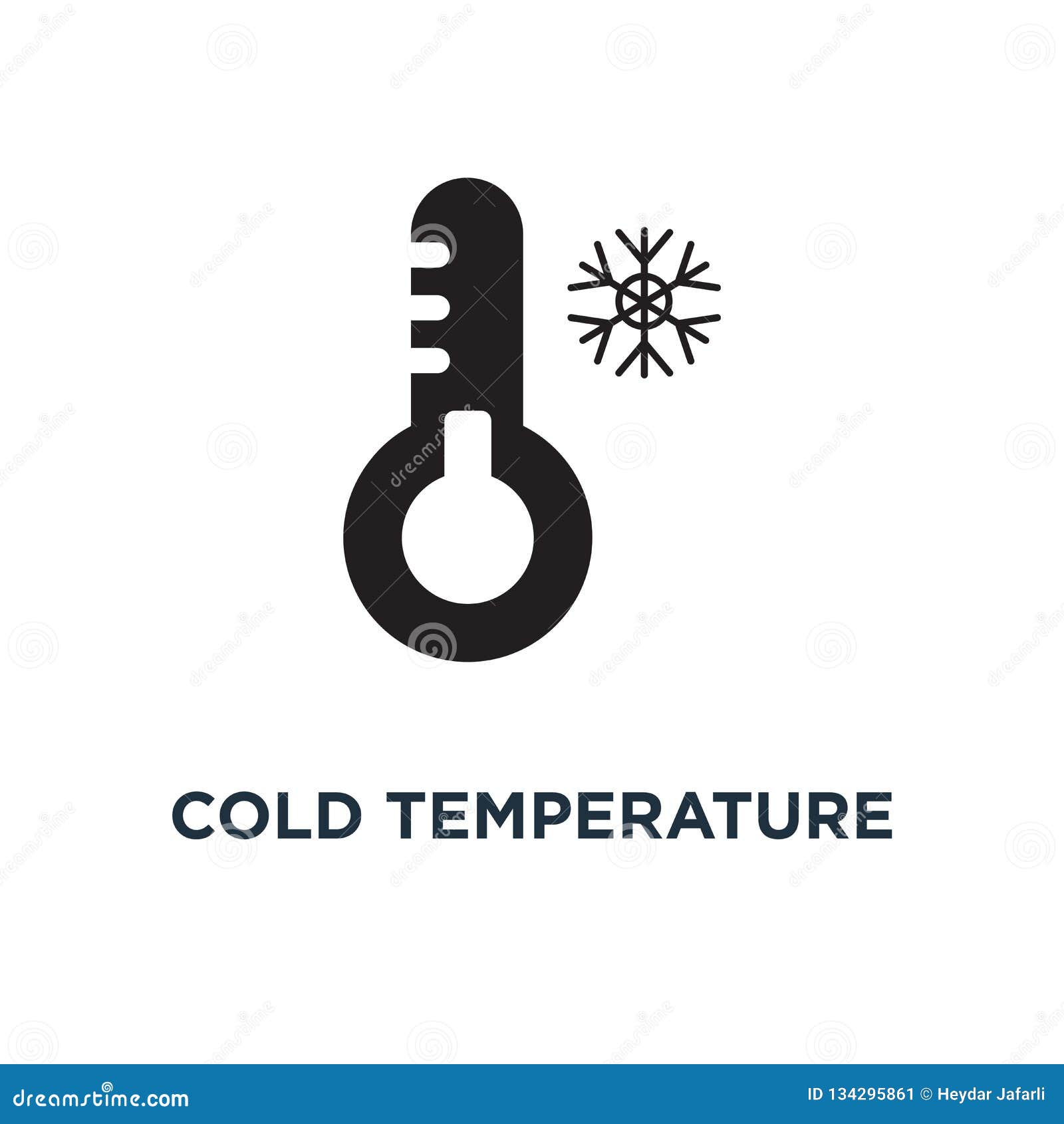 Cold Temperature Icon. Simple Element Illustration Stock Vector ...