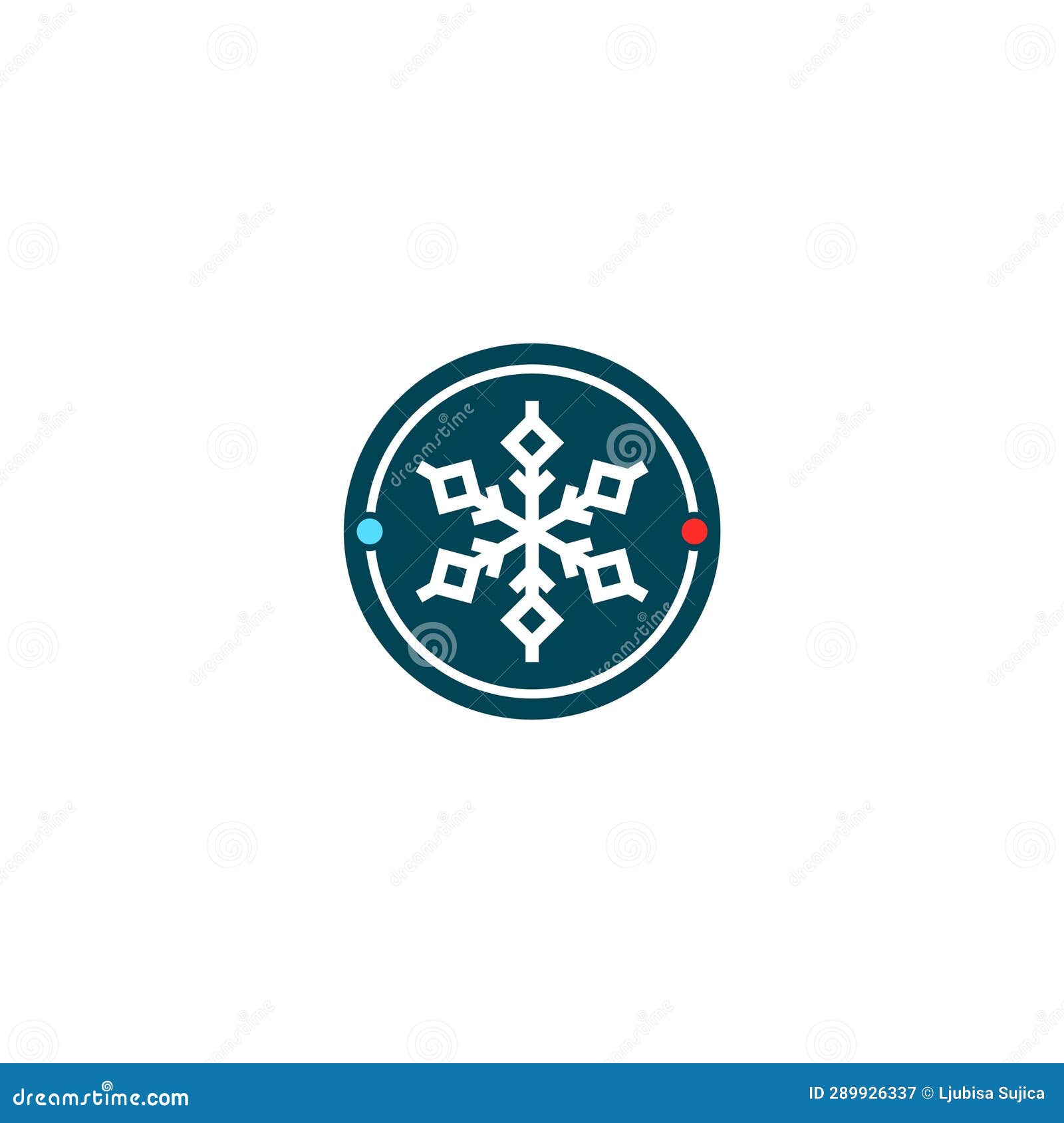 Cold Temperature Sign. Snowflake Logo, Freezer Icon Stock Illustration ...